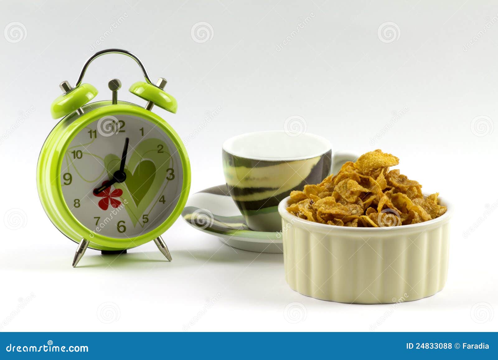 Breakfast stock photo. Image of breakfast, express, clock - 24833088