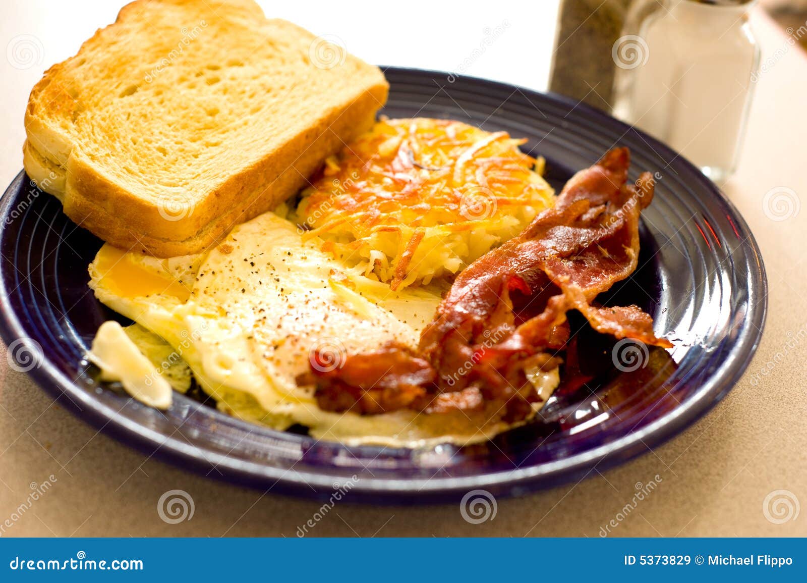 Breakfast stock image. Image of toast, savory, eggs, delicious - 5373829