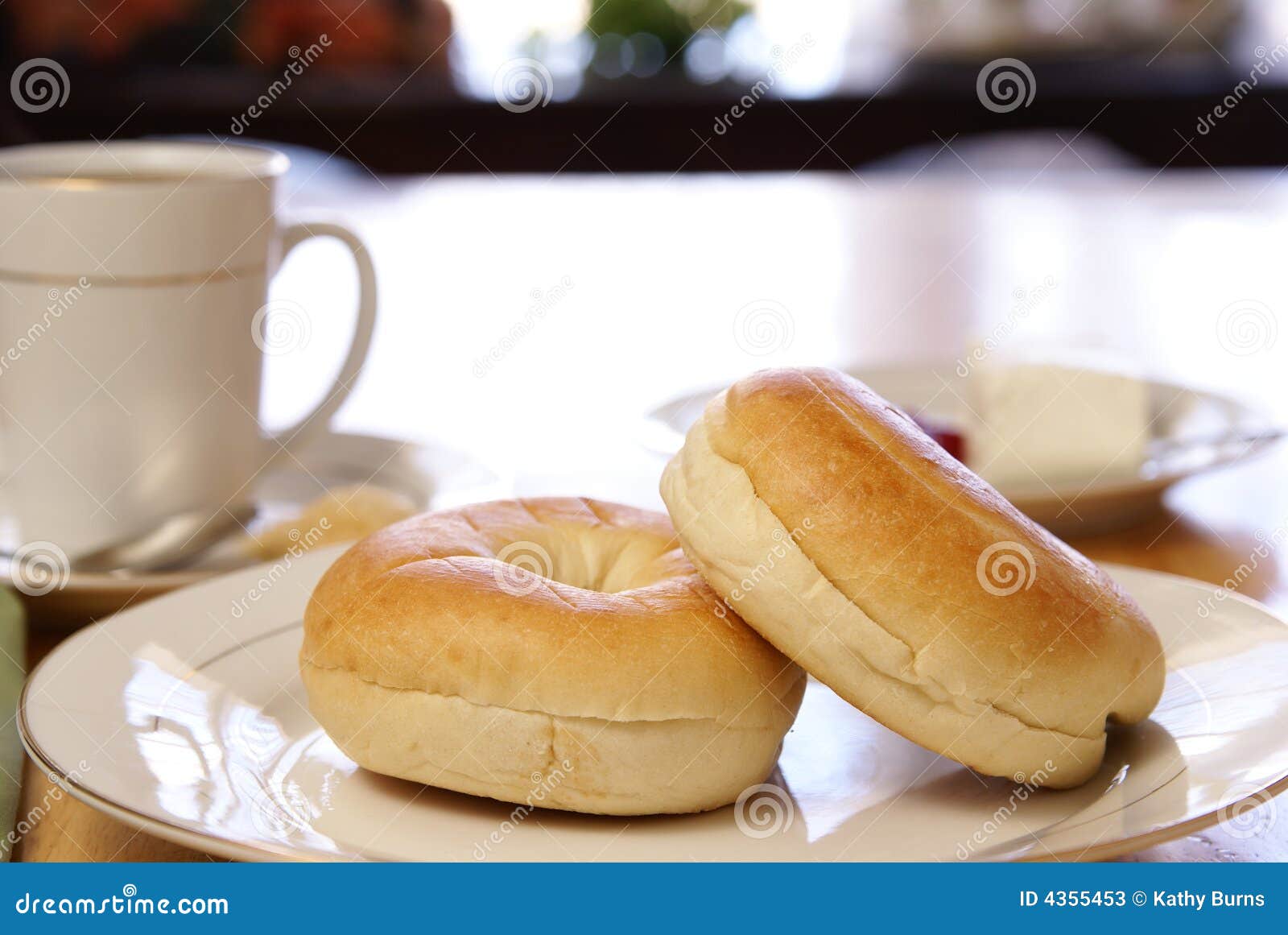 Breakfast Bagels stock image. Image of carbohydrate, cheese - 4355453
