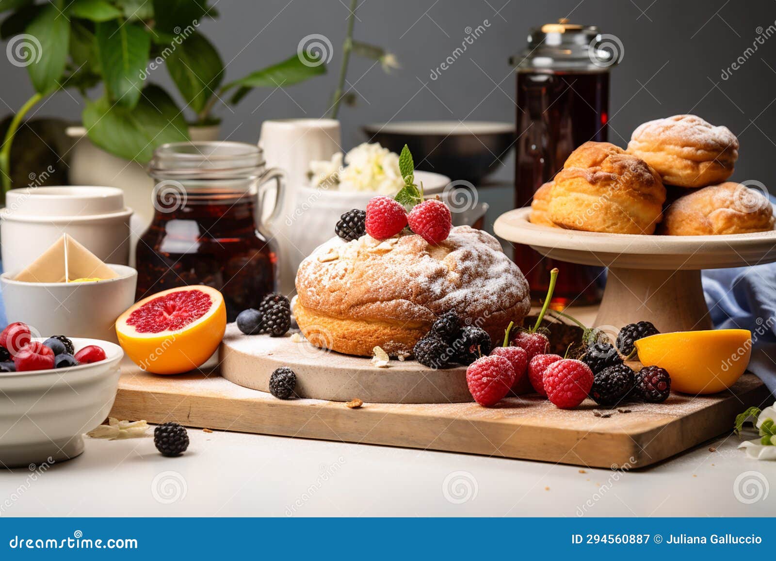 Breakfast Bakery Photoshoot Tasteful Stock Image - Image of pastry ...