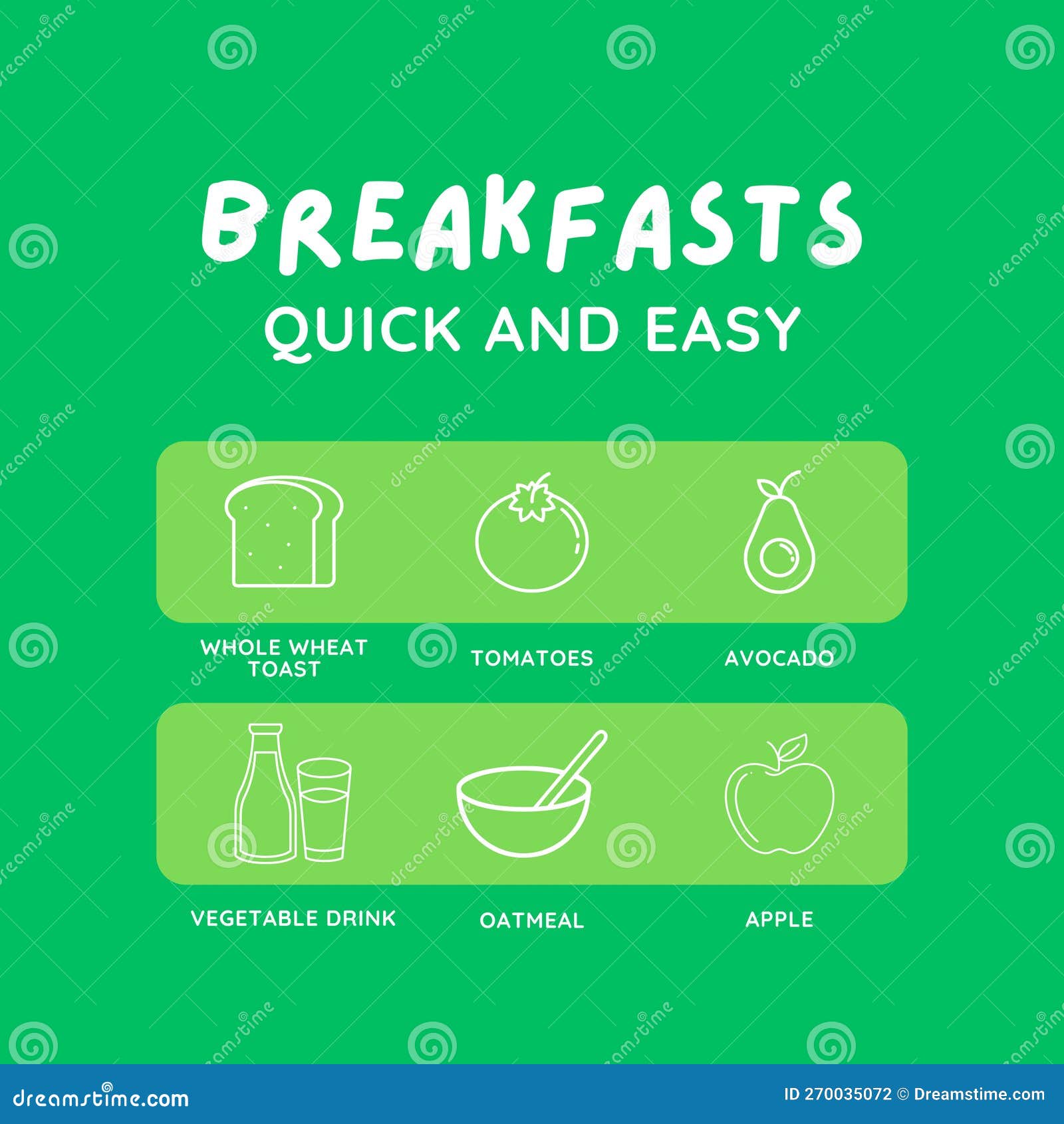 Breakfast banner stock illustration. Illustration of poster - 270035072