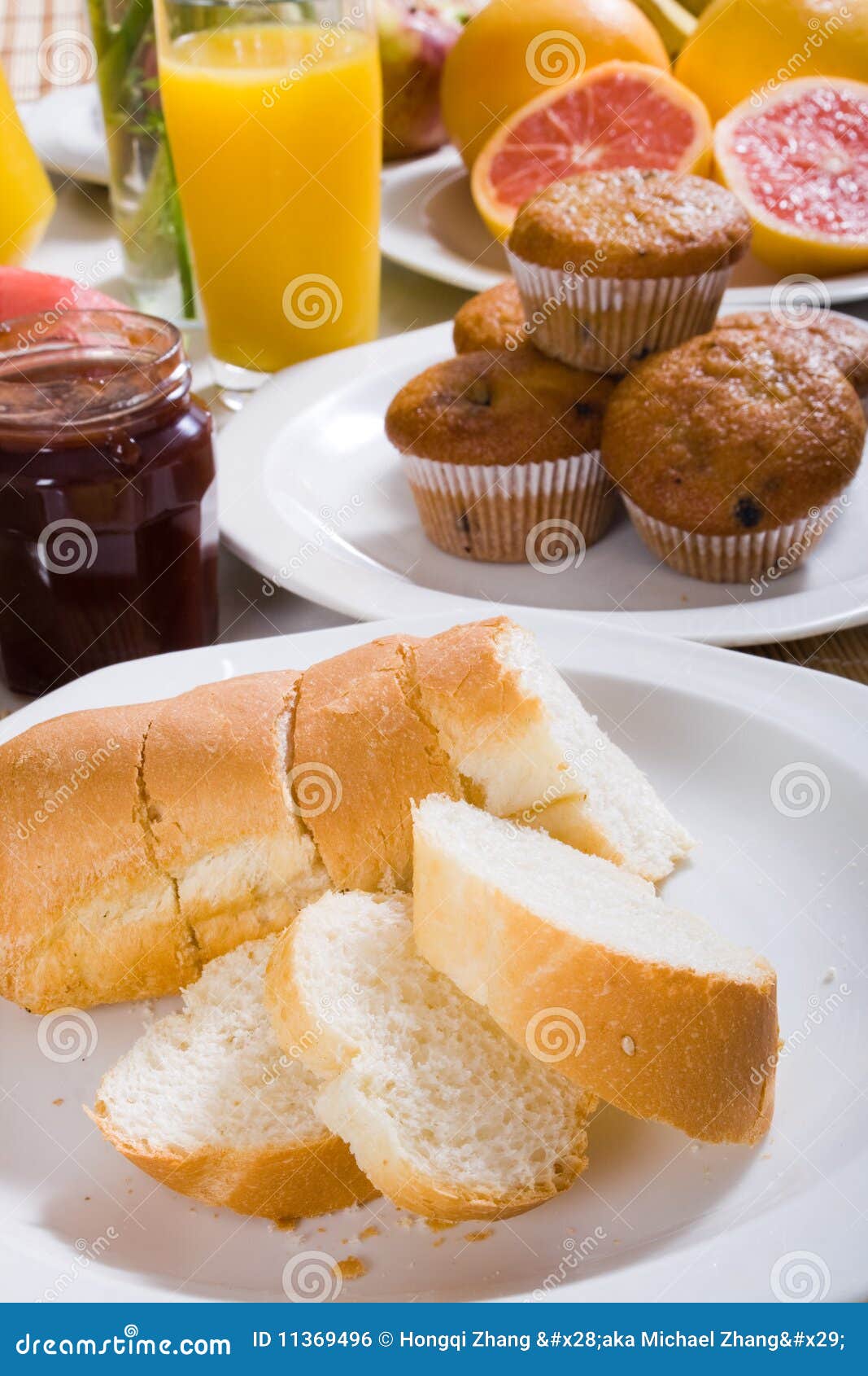 Breakfast bread stock photo. Image of apples, cream, bamboo - 11369496
