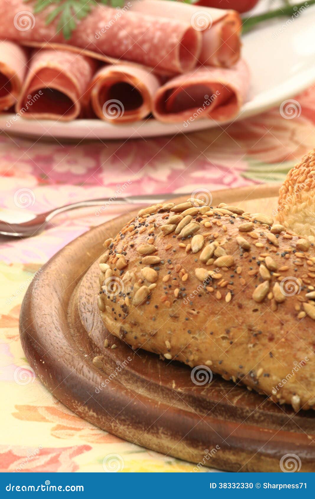 Breakfast Bread Cold Cuts 4 Stock Photo - Image of tomato, morning ...