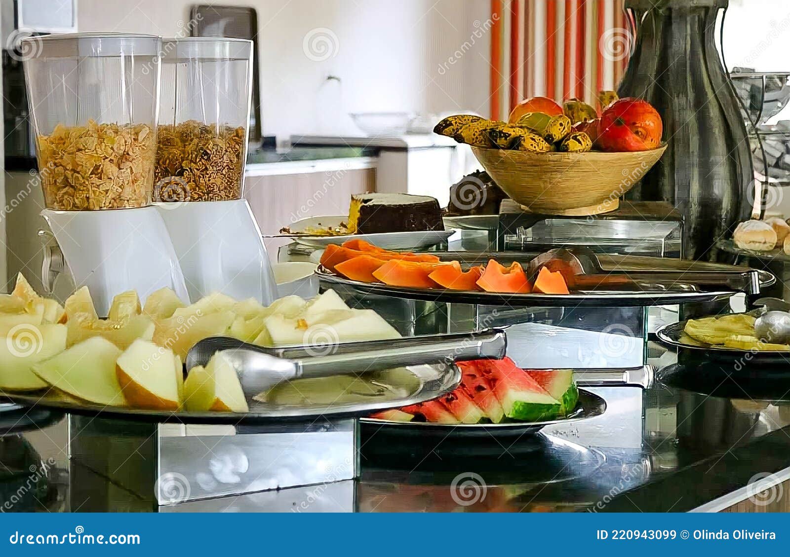 Breakfast Buffet with Fruit Stock Image - Image of good, fruit: 220943099