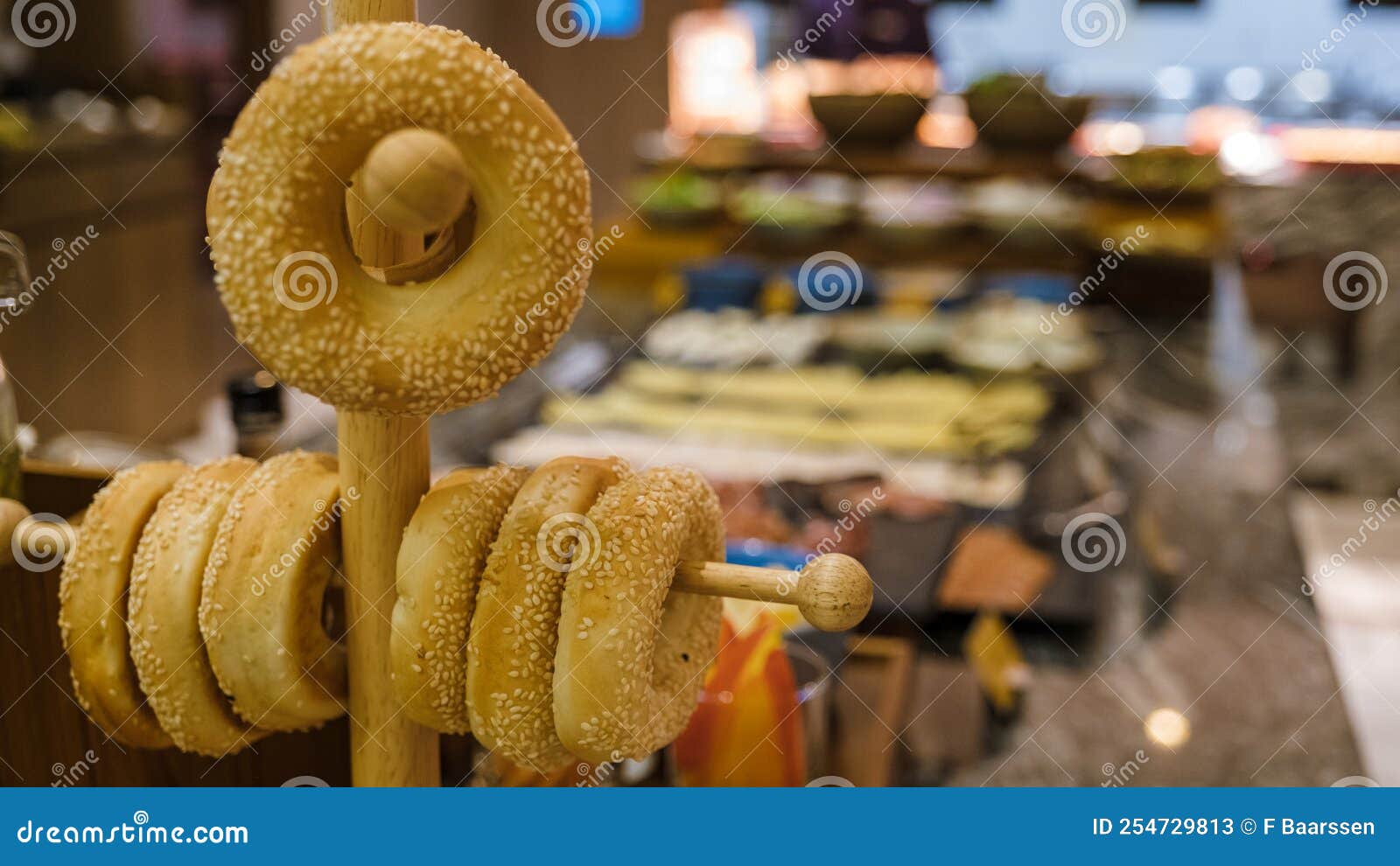 Breakfast Buffet in a Luxury Hotel, Bread Corner with Croisant Muffin ...