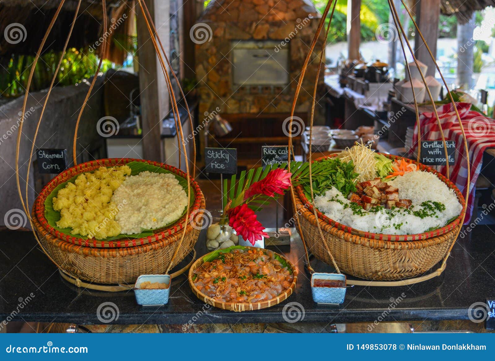 Breakfast Buffet at Luxury Resort Stock Photo - Image of canteen ...