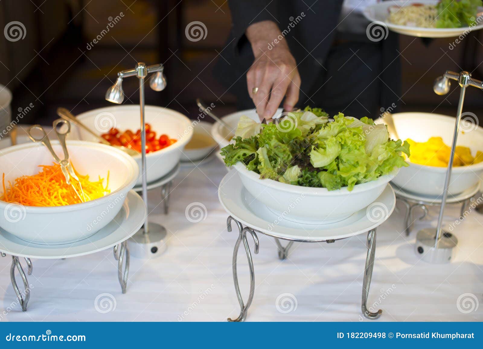 Breakfast Buffet for the Party or Conference in the Hotel Stock Photo ...