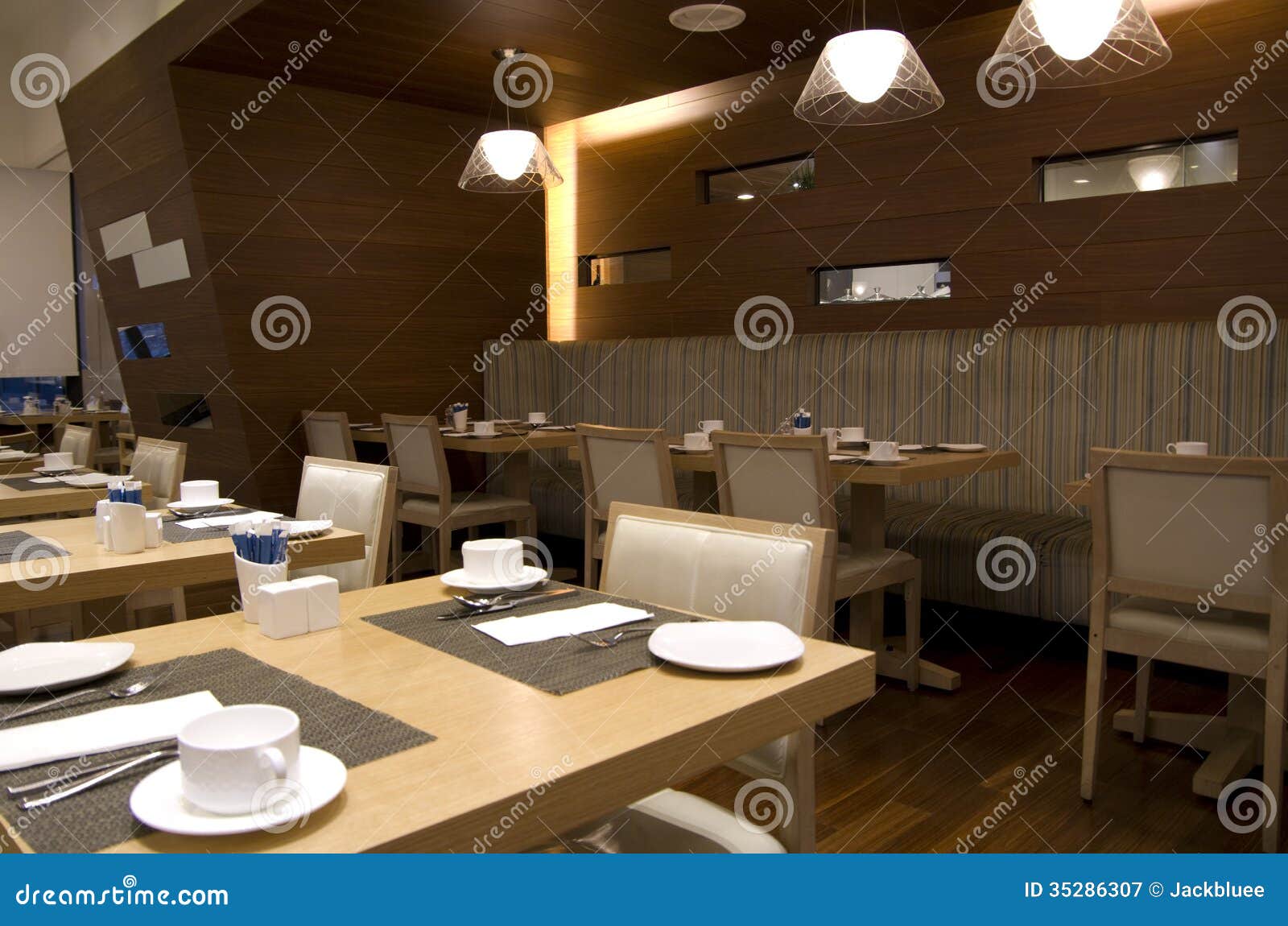 Breakfast Buffet Restaurant Interiors Stock Image - Image of interior ...