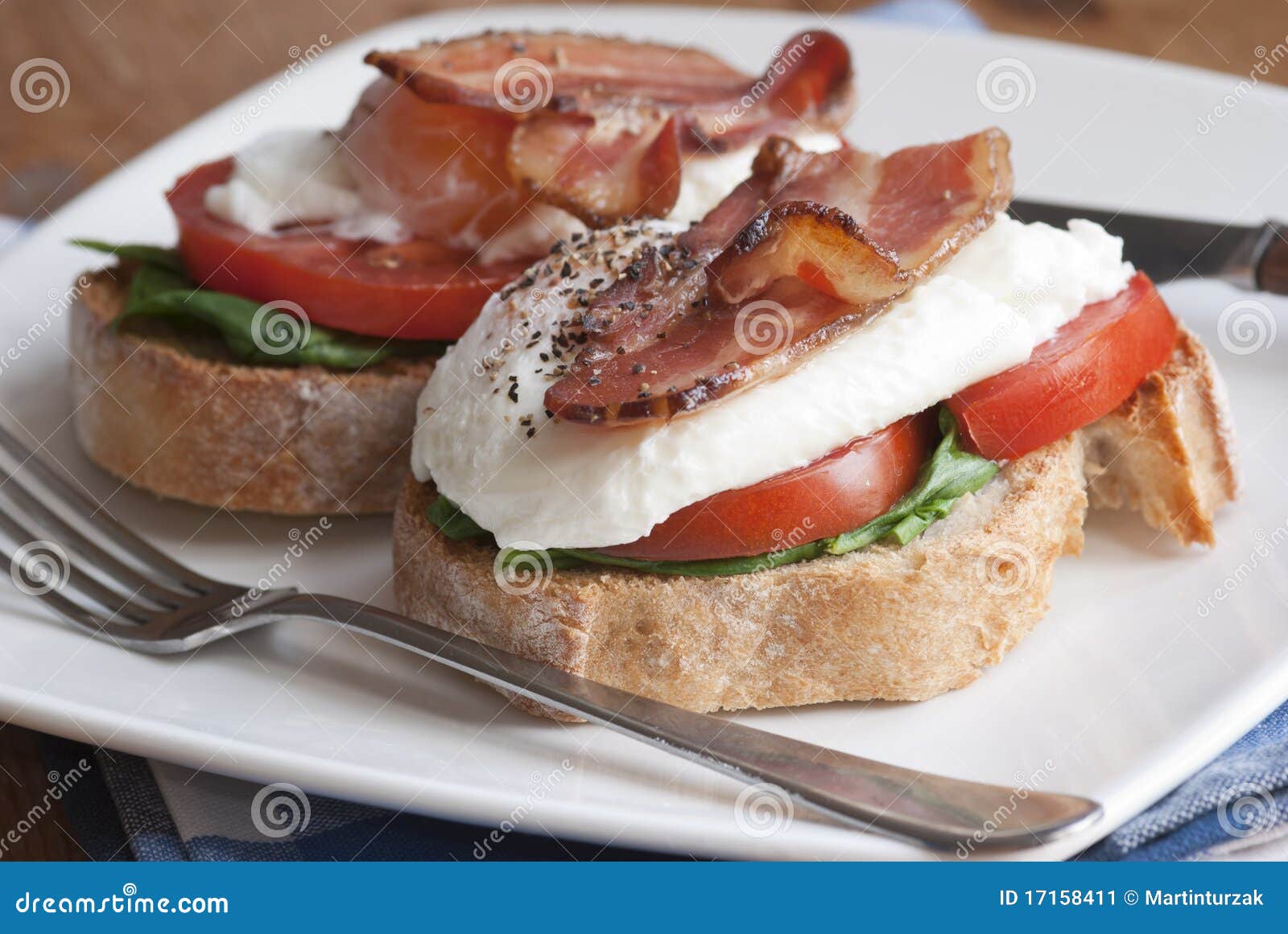 Breakfast butties stock image. Image of bacon, meal, ciabatta - 17158411