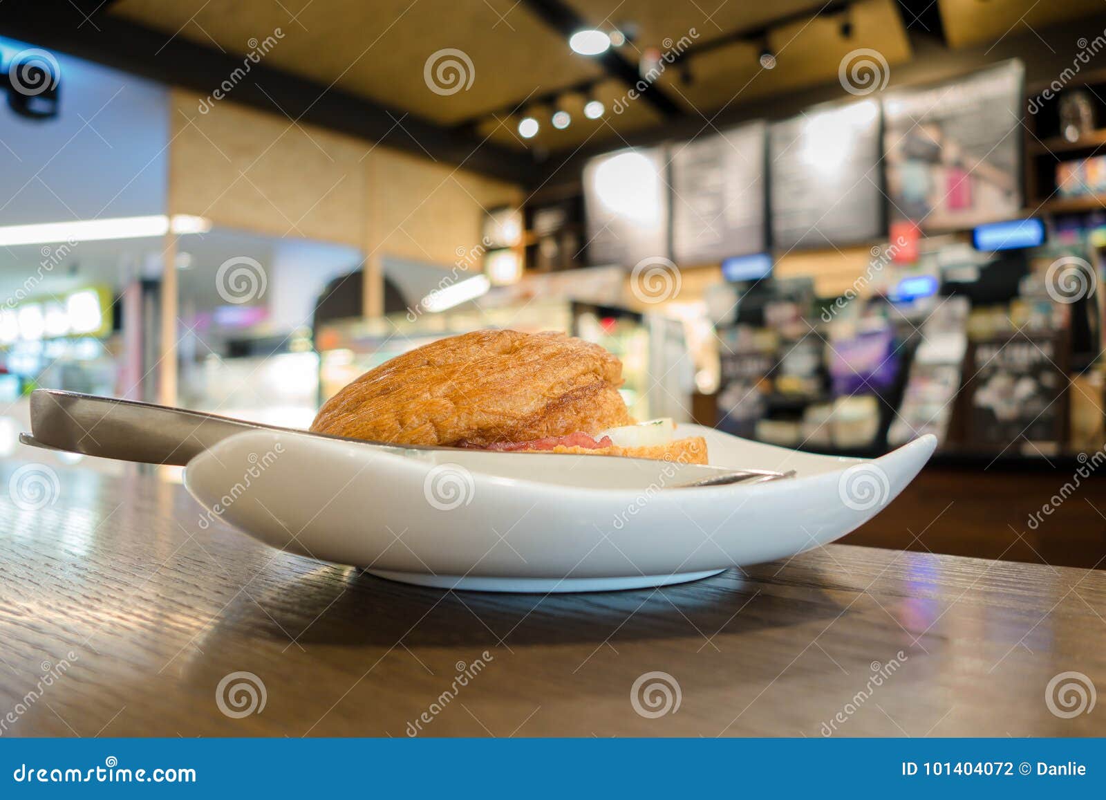 Breakfast in Cafe stock photo. Image of nife, selective - 101404072