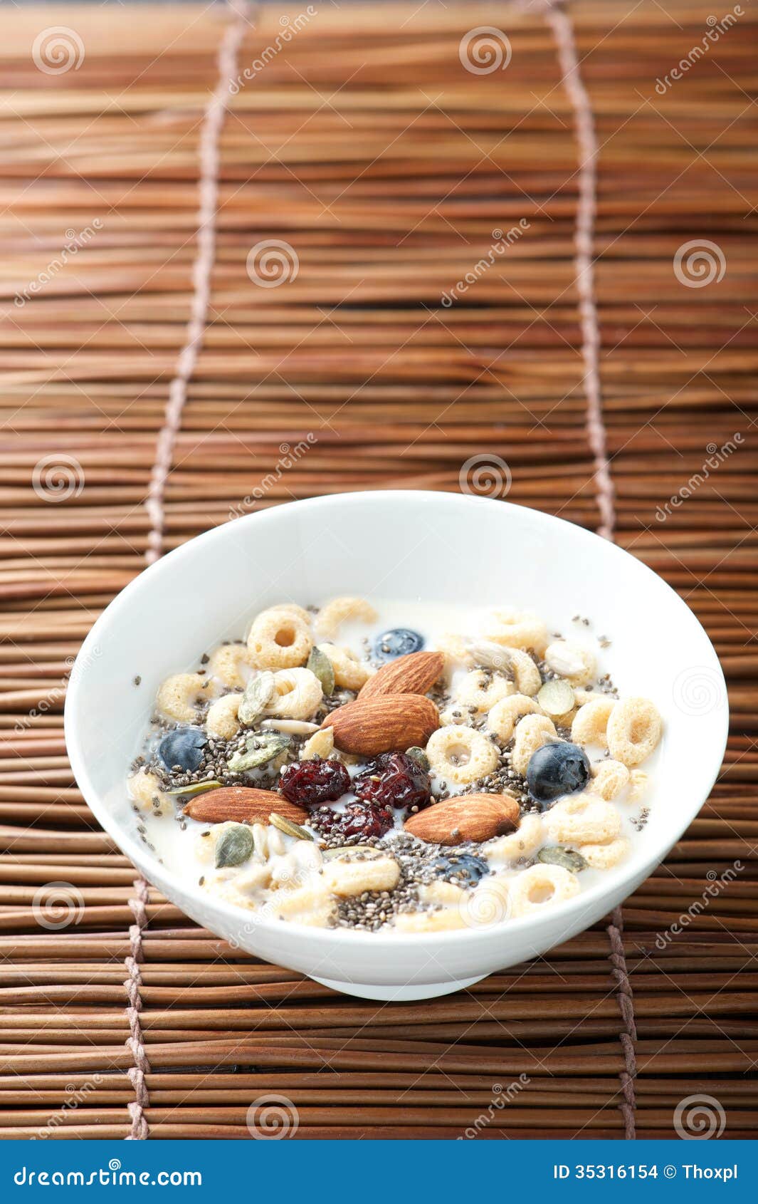 Breakfast Cereal with Chia Seed Stock Photo - Image of superfood ... Breakfast Cereal with Chia Seed Stock Photo - Image of superfood ...