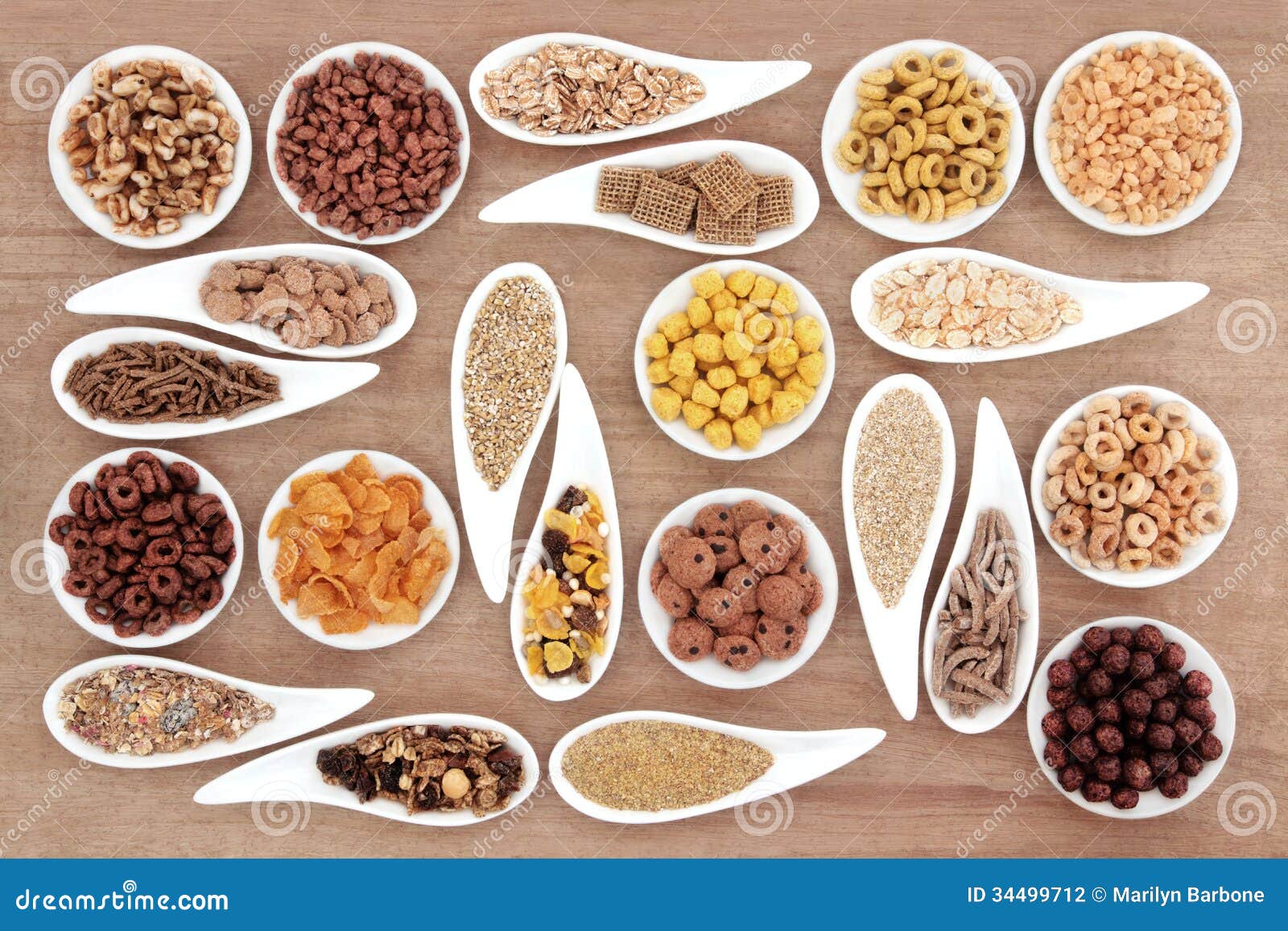 Breakfast Cereal Sampler stock photo. Image of cornflake - 34499712