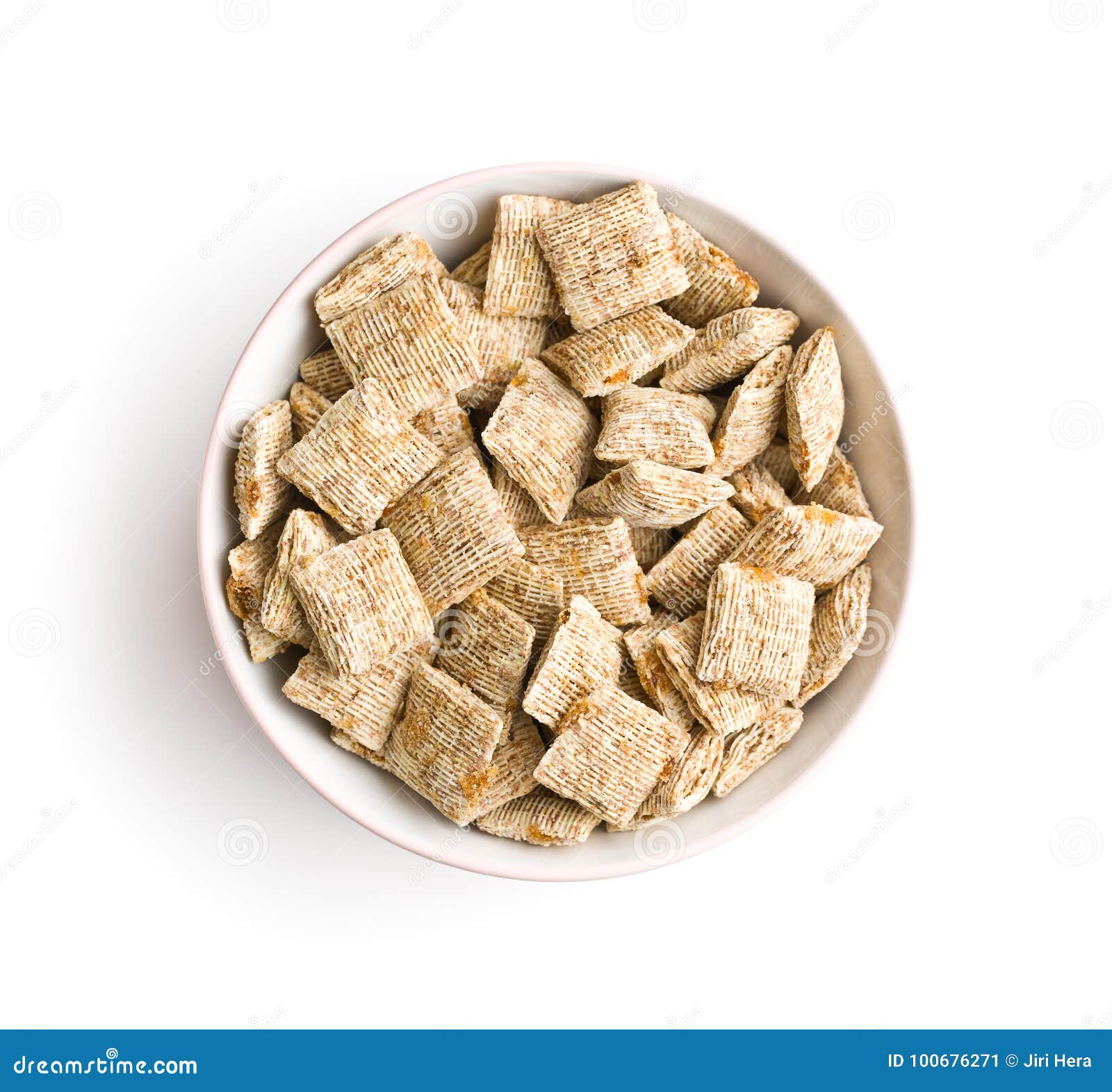 Breakfast Cereal Squares in Bowl. Stock Image - Image of muesli, fiber ...