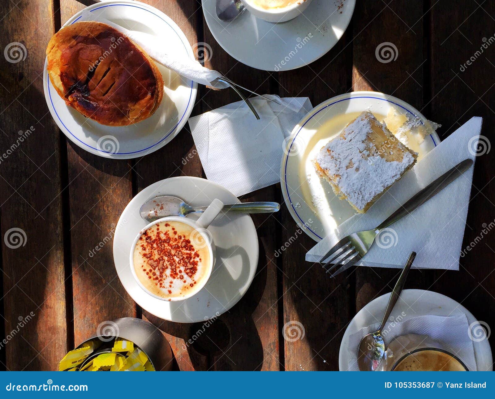 Breakfast of Coffee and Bread Stock Image - Image of fresh, coffee ...