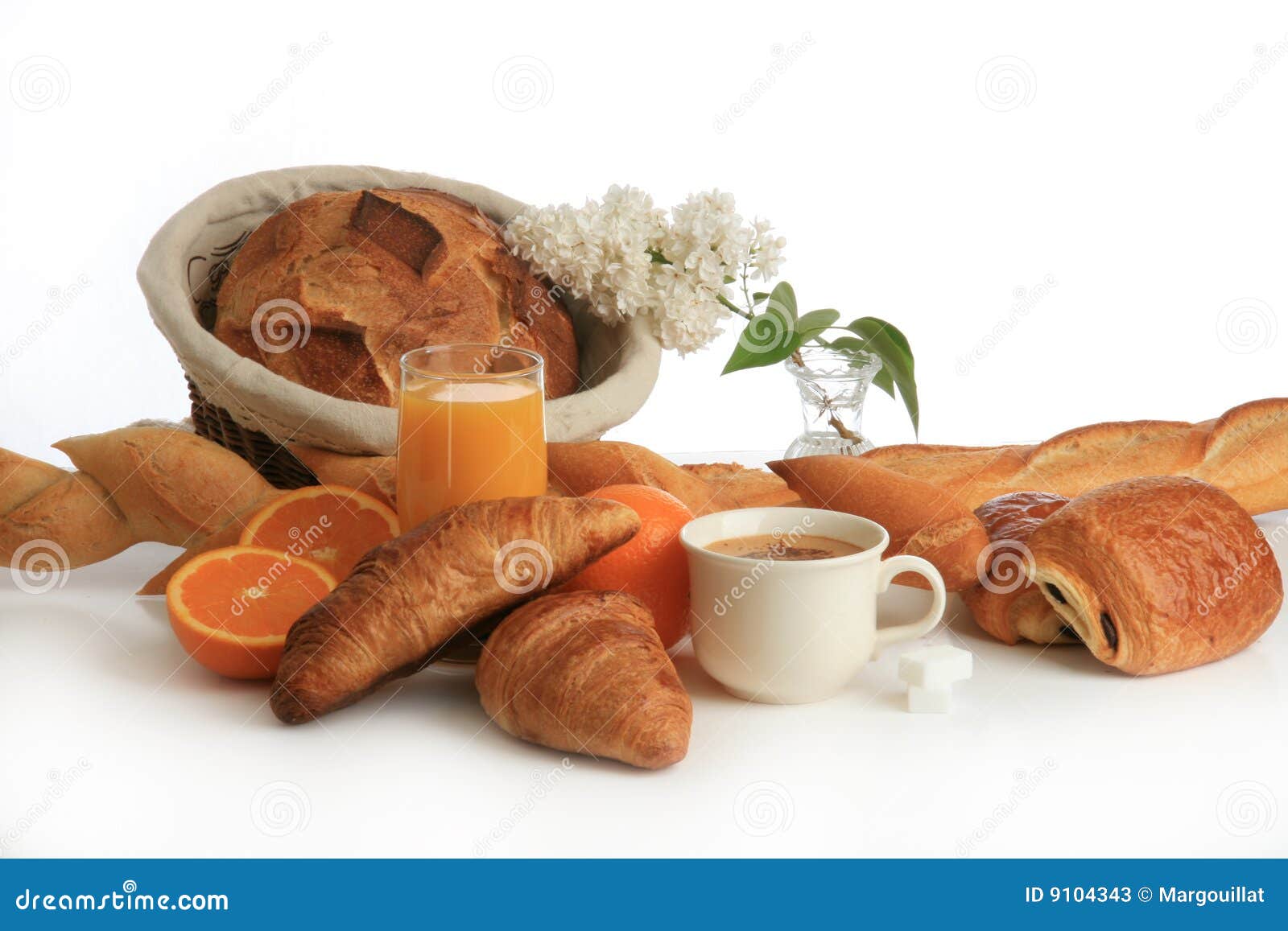 Breakfast, Coffee , Bread and Fruits Stock Image - Image of bread ...