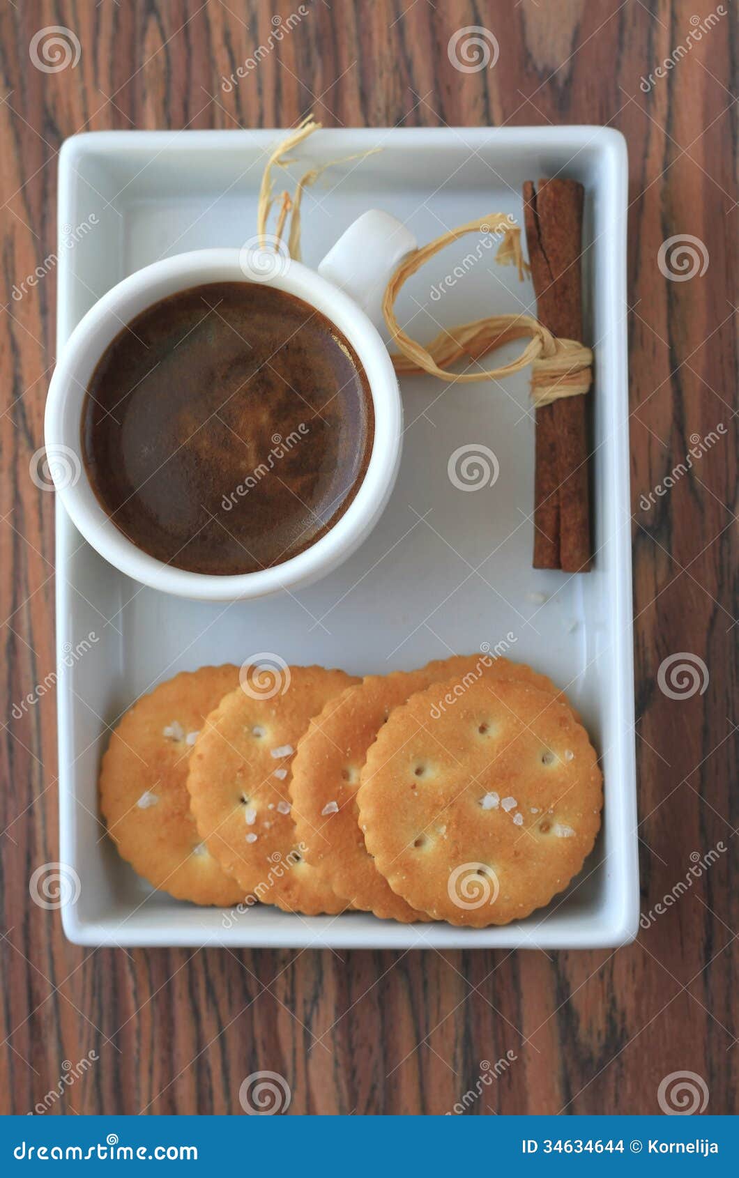Breakfast with Coffee and Cookies Stock Photo - Image of caffeine ...