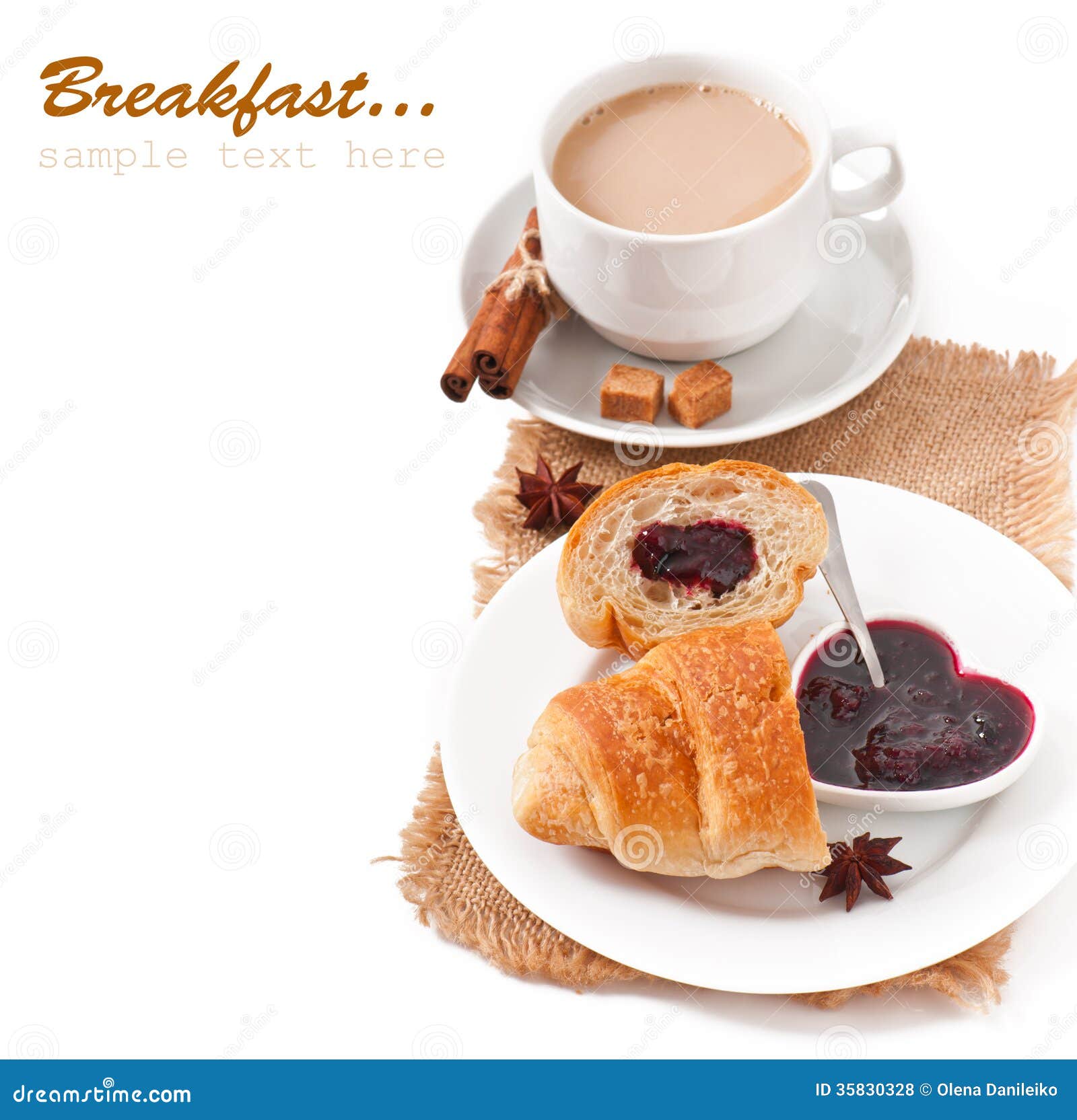 Breakfast with coffee stock photo. Image of coffee, eating - 35830328