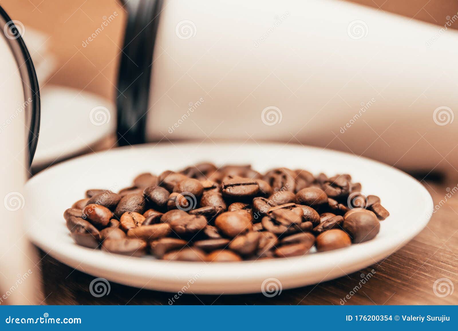 Breakfast at the Coffee Shop Stock Photo - Image of cappuccino, table ...