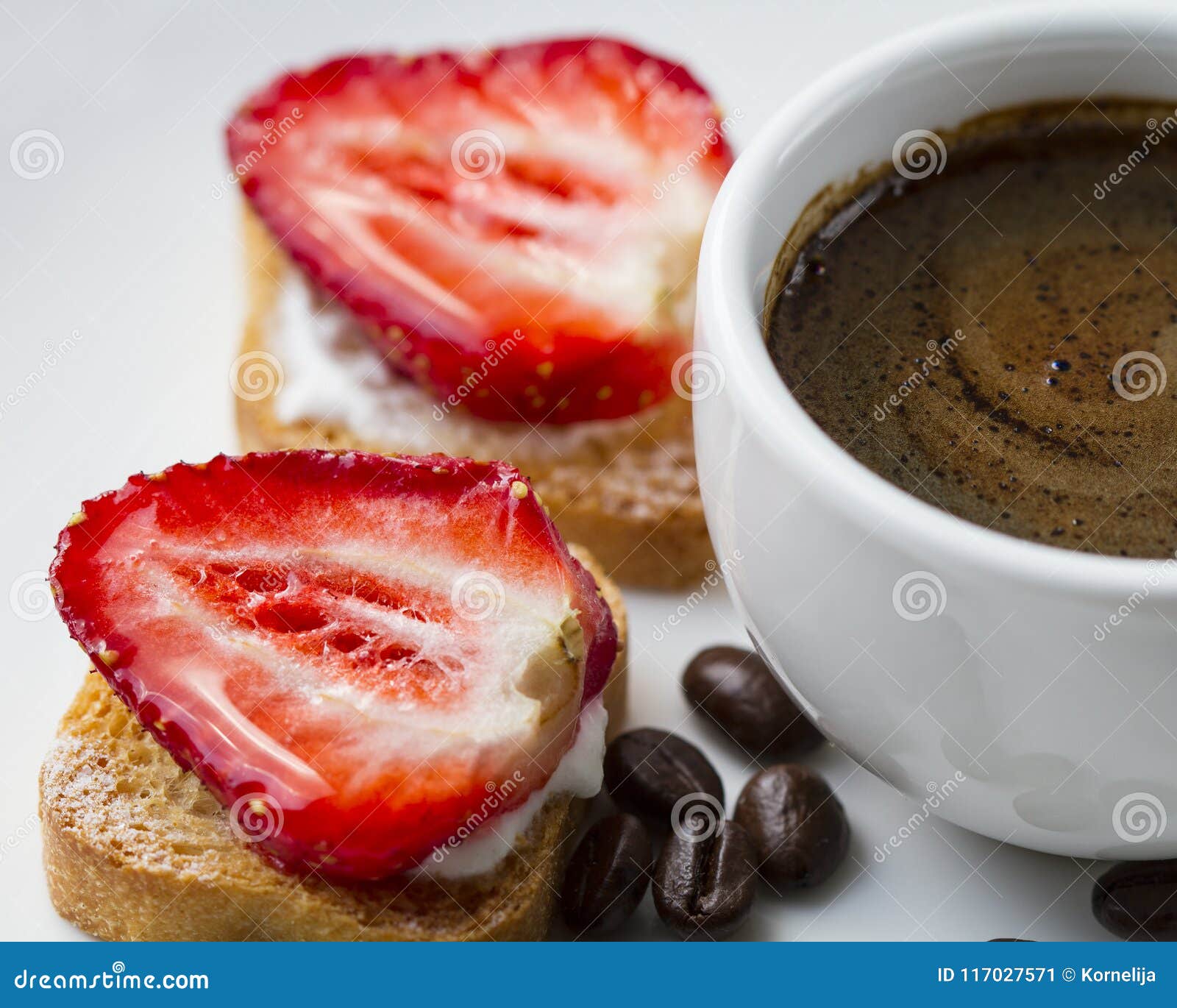 Breakfast with Coffee and Toast Stock Image - Image of chocolate, fast ...