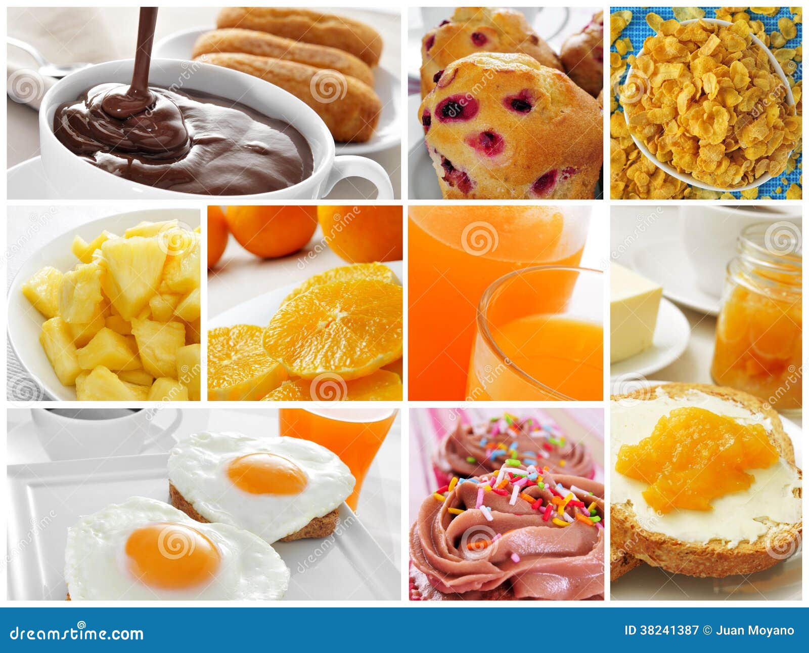 Breakfast collage stock image. Image of meal, cakes, collage - 38241387