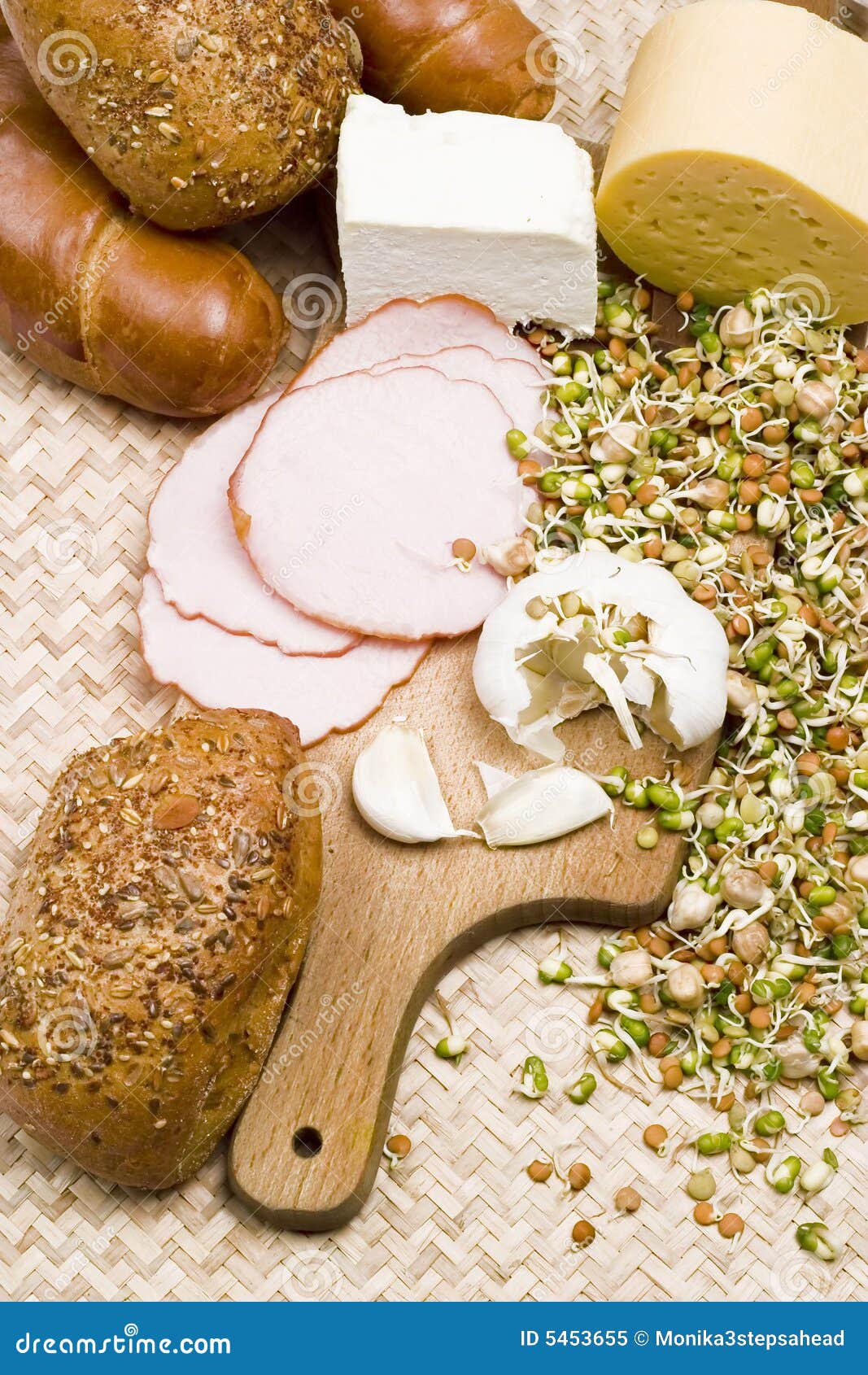 Breakfast composition stock image. Image of yellow, cheese - 5453655