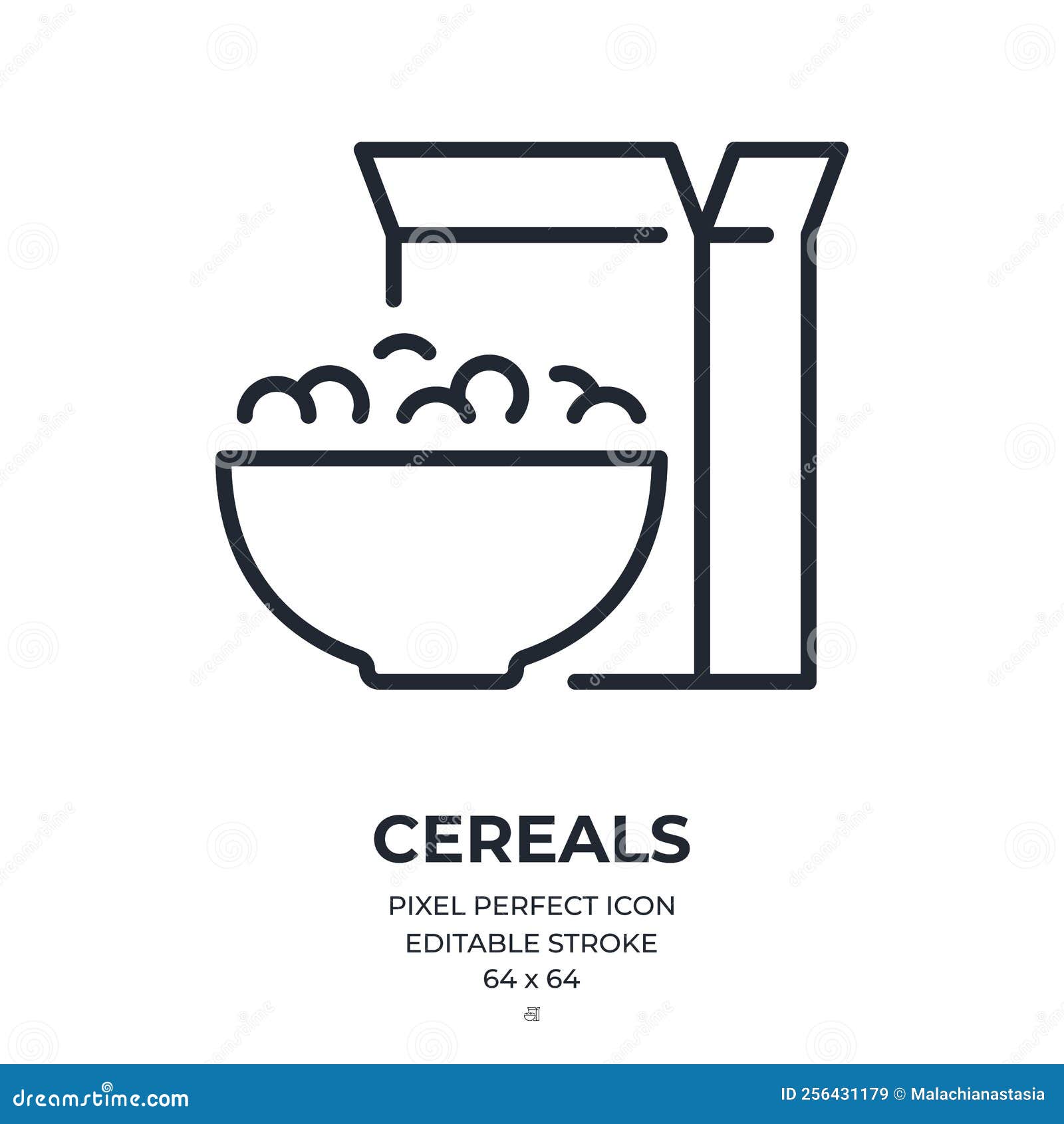 Cornflakes Vector Icon. Fast Breakfast Illustration Symbol. Crispy Sign ...