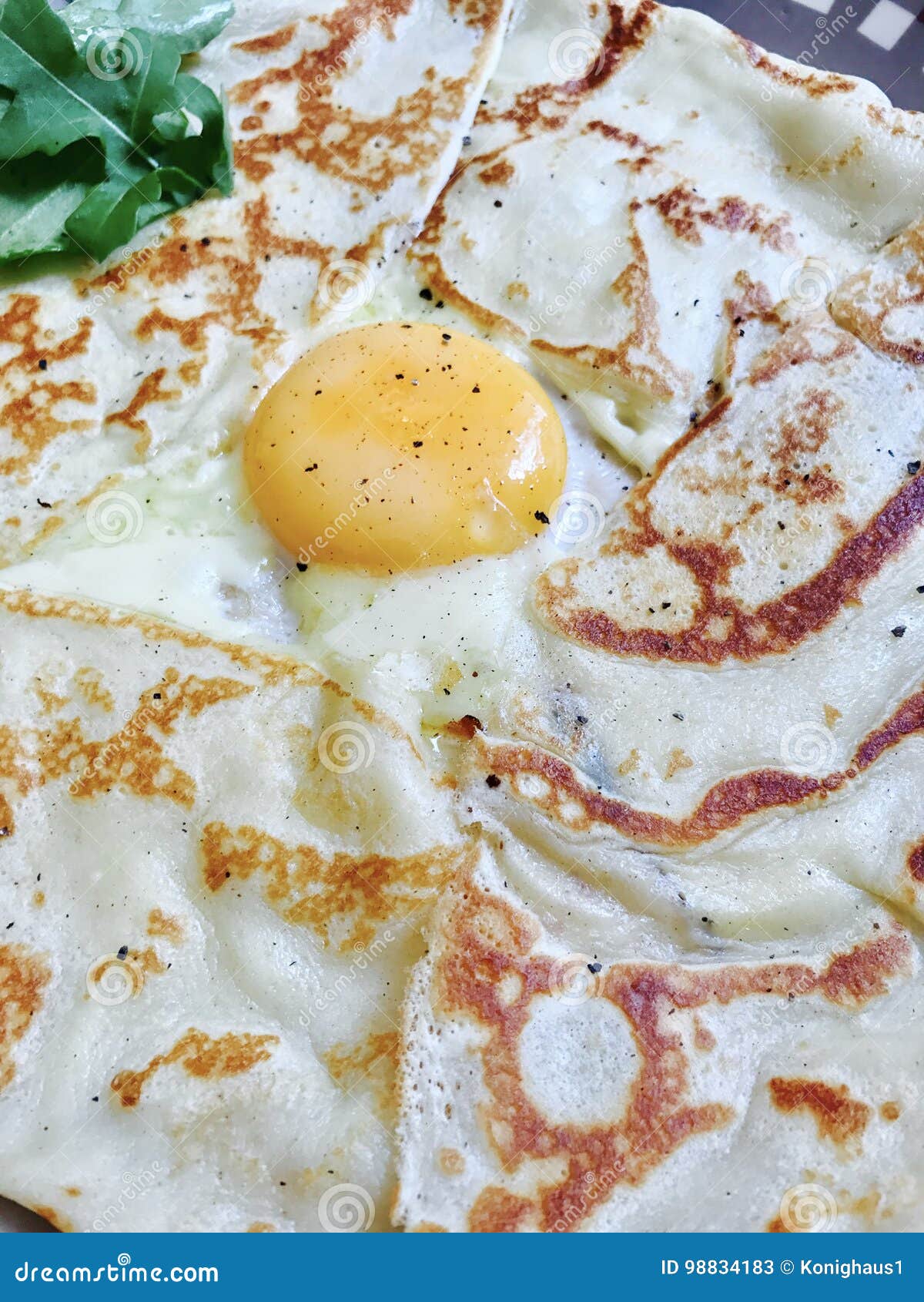 Breakfast crepe stock image. Image of menu, healthy, homemade - 98834183