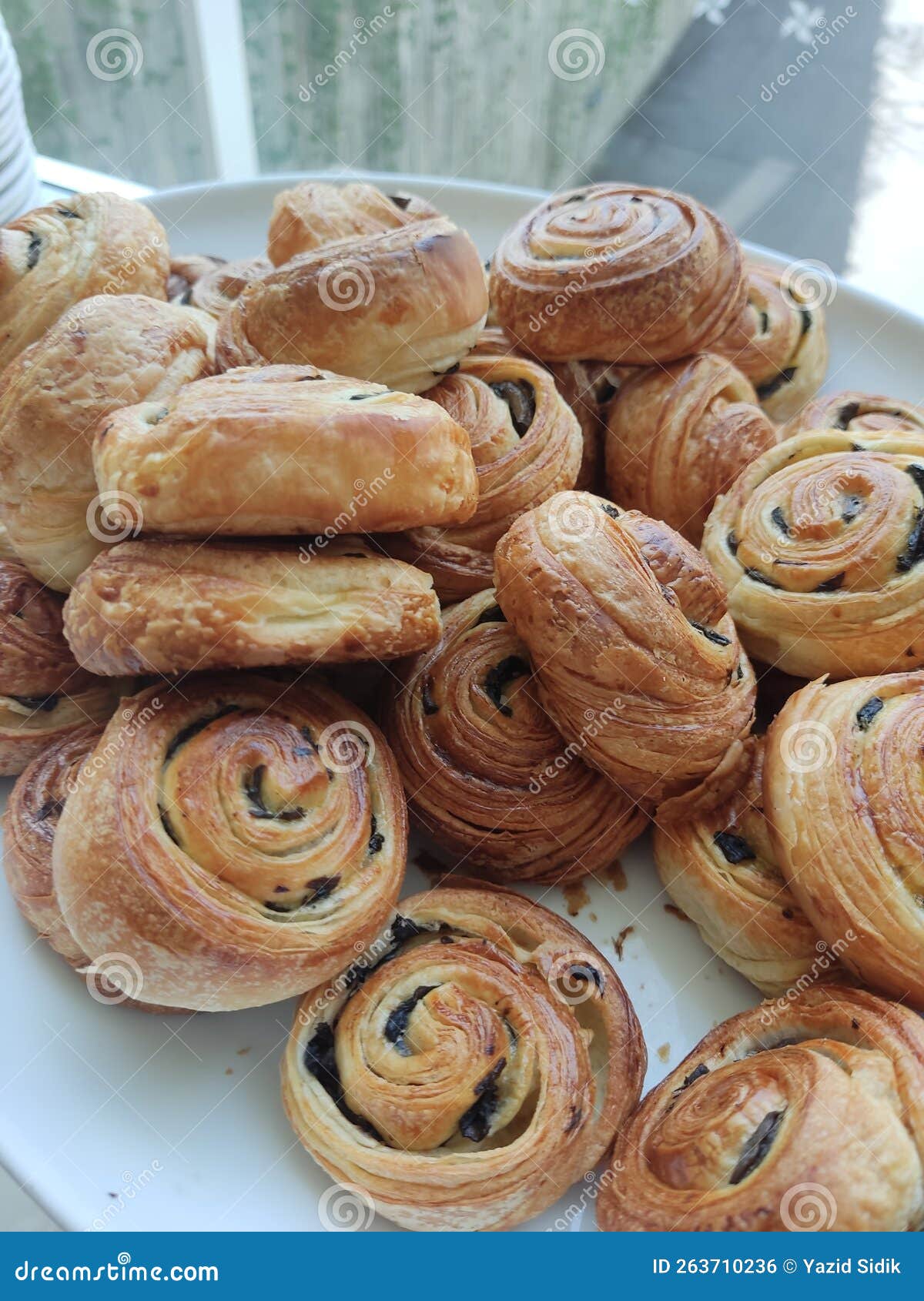 Breakfast danish pastry stock photo. Image of meal, torte - 263710236