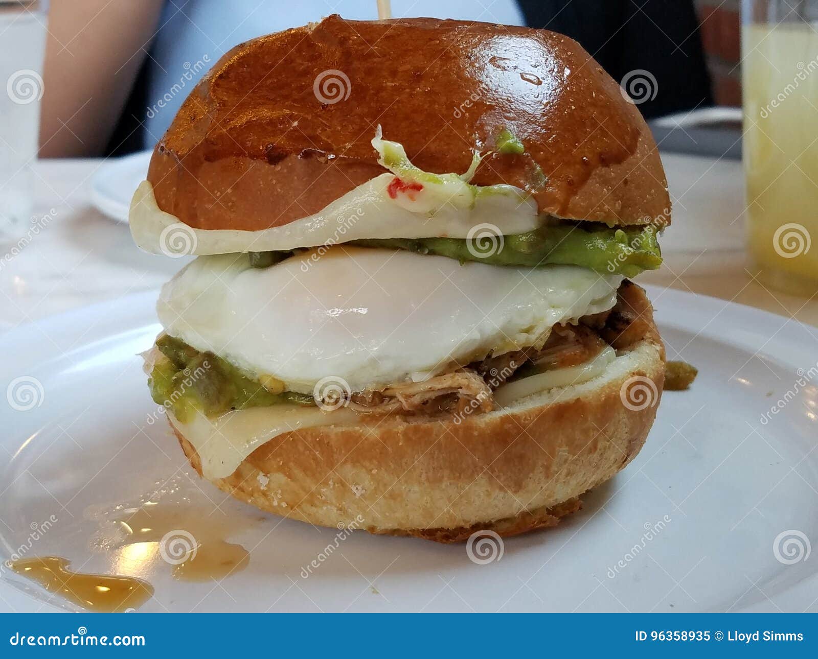 Breakfast delight stock image. Image of cheeseburger - 96358935
