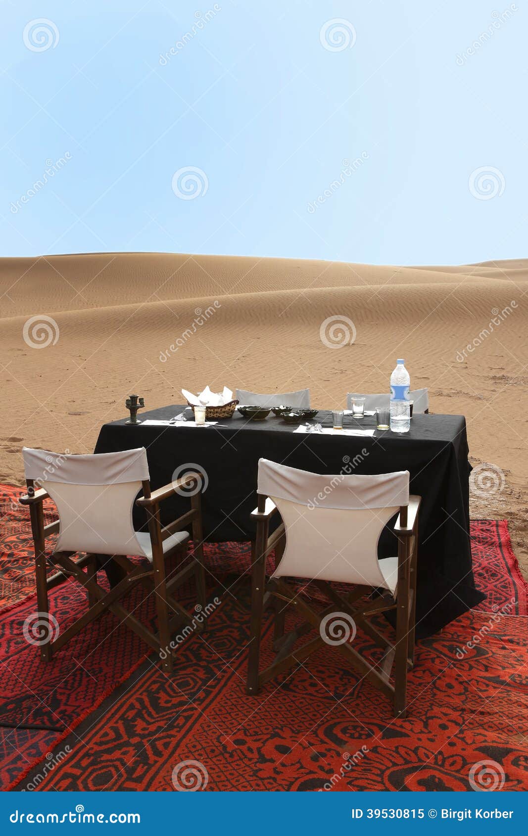 Breakfast in the desert stock image. Image of sahara - 39530815