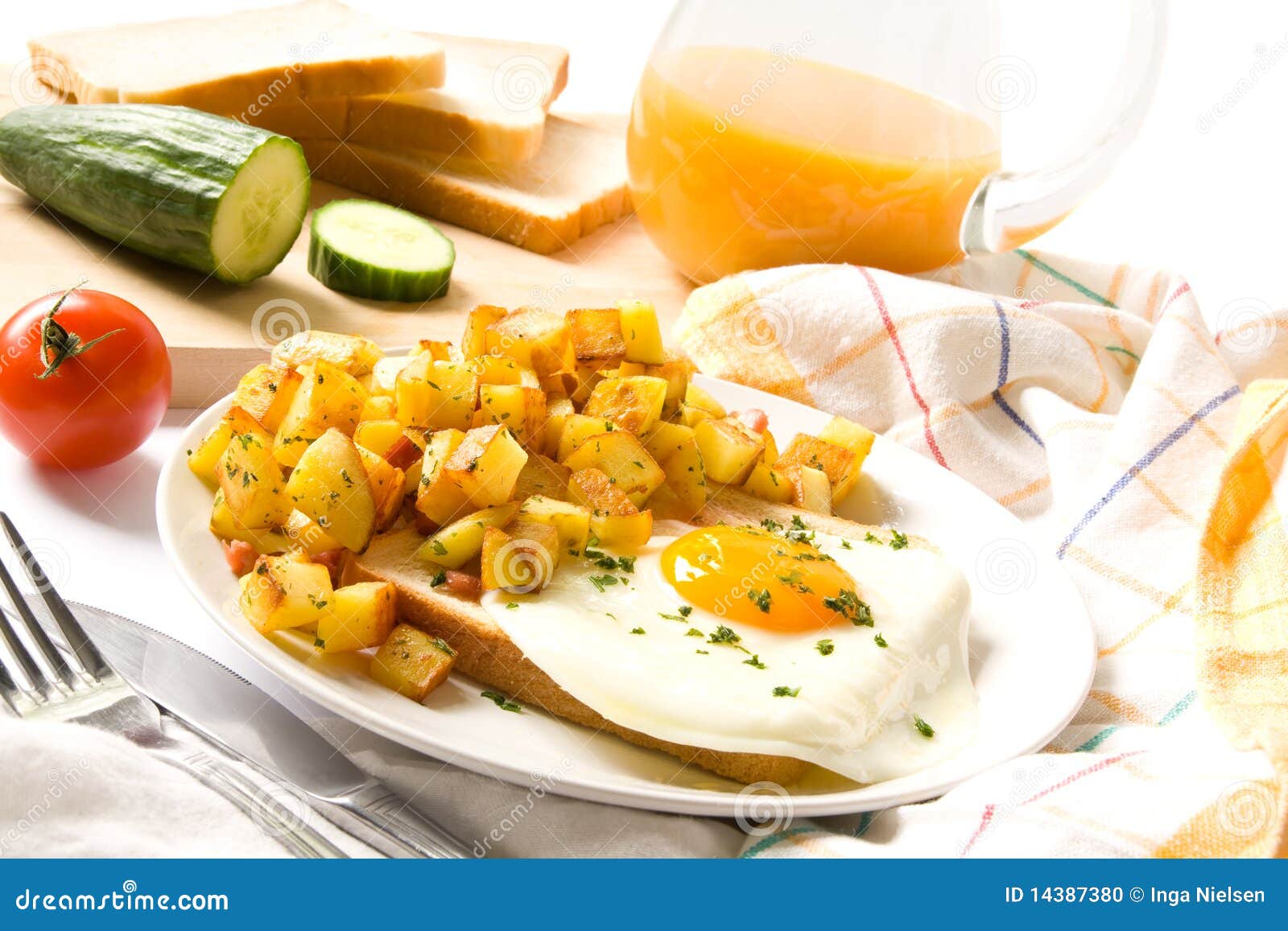 Breakfast with egg stock photo. Image of nutrition, baked - 14387380