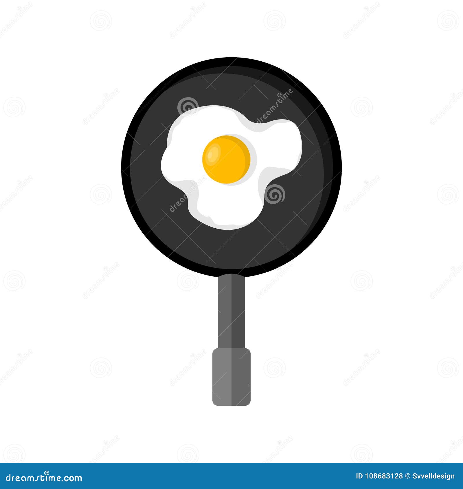 Breakfast Egg Cooking Vector Illustration Graphic Stock Vector ...