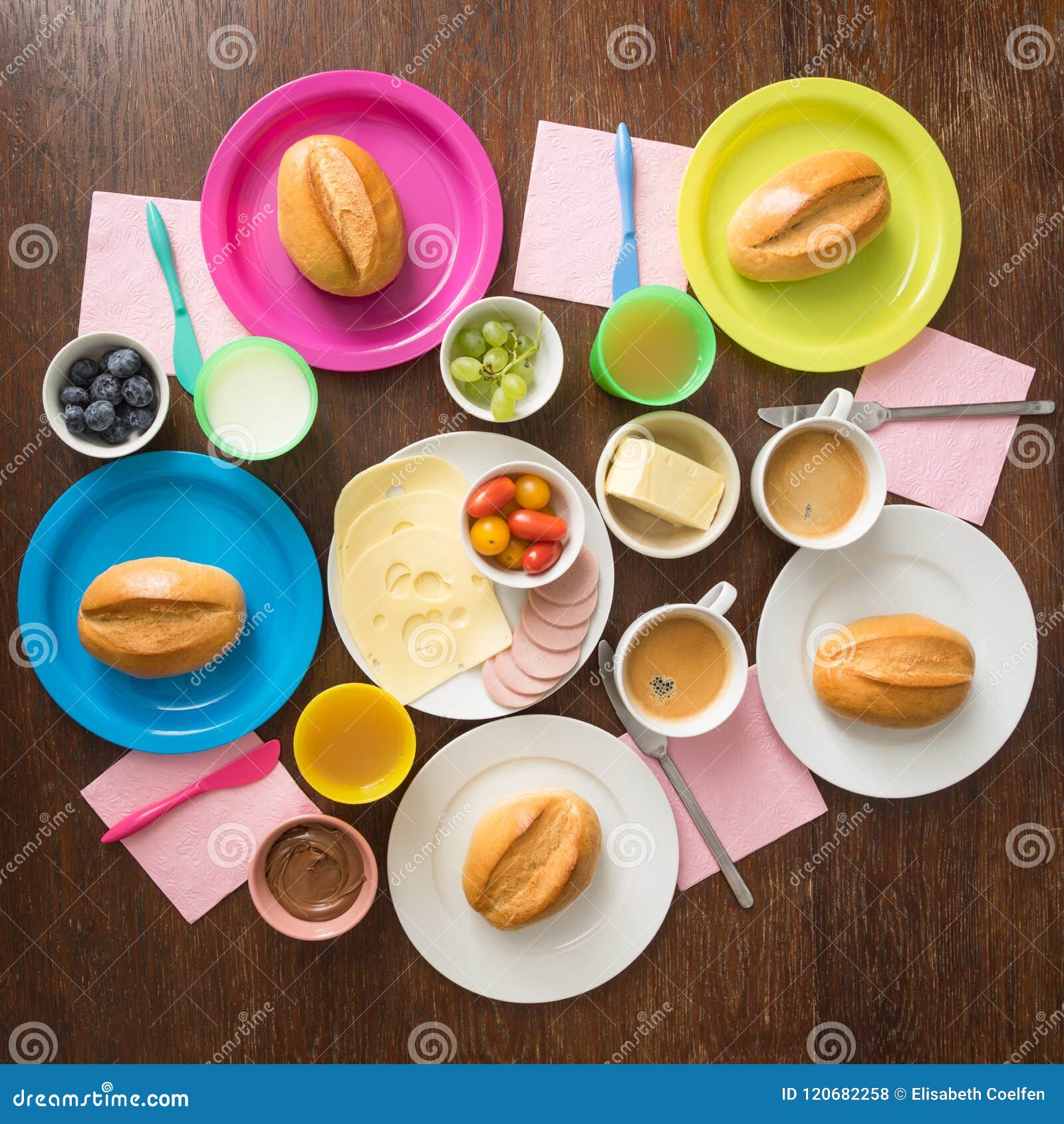 Breakfast for the family stock photo. Image of milk - 120682258
