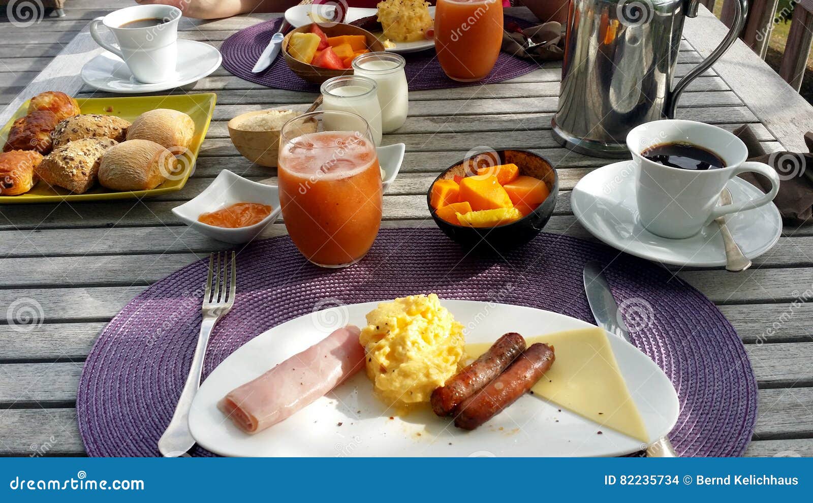 Breakfast Feast On Table Stock Photography | CartoonDealer.com #64732376