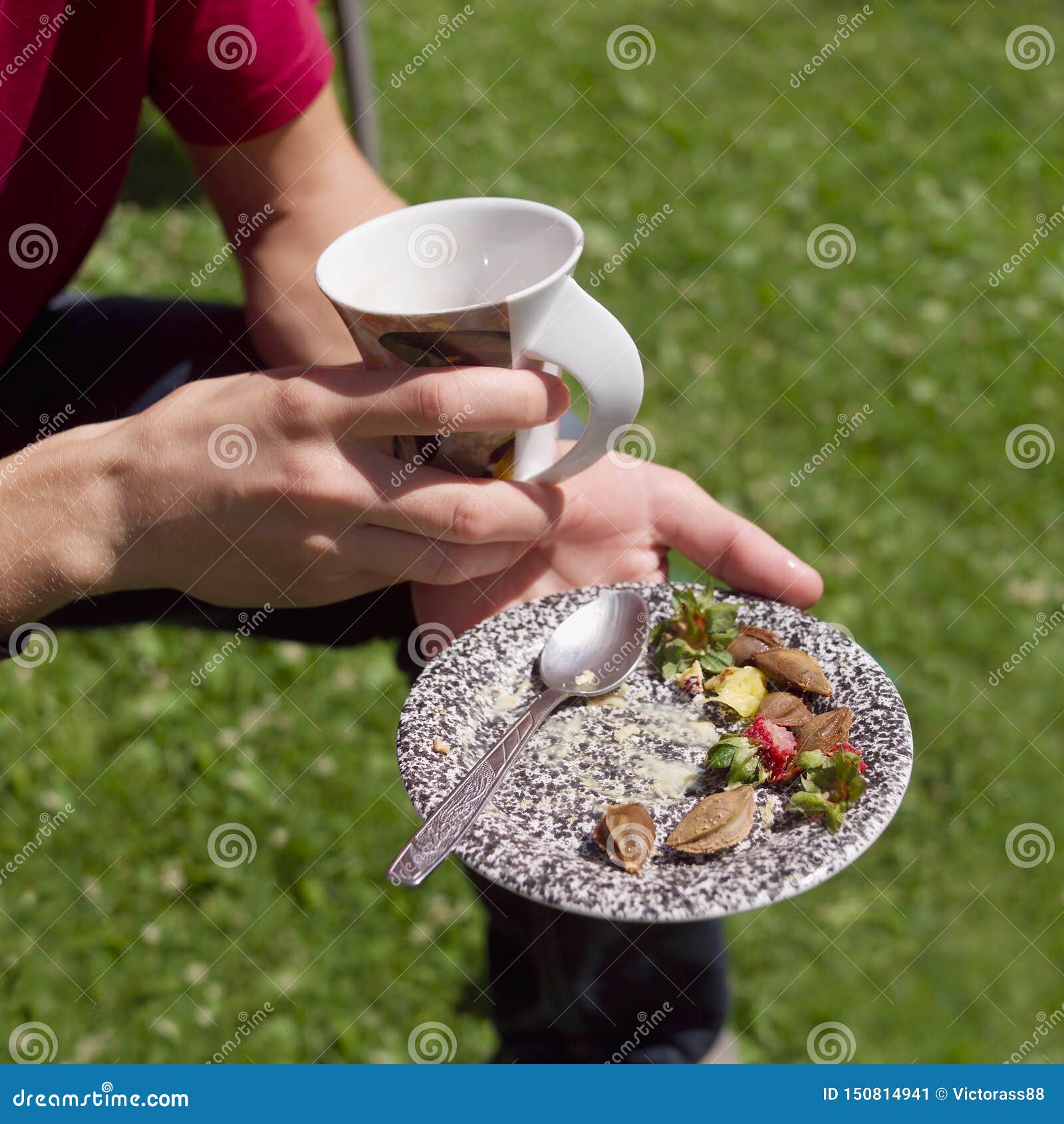 Breakfast is finished stock image. Image of plate, dish - 150814941