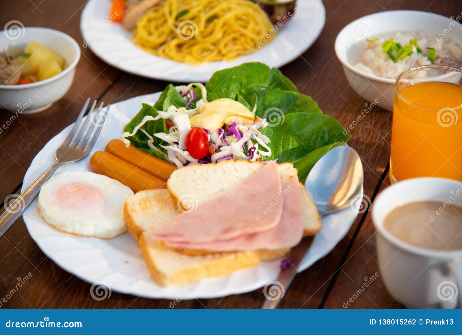 Perfect Breakfast stock photo. Image of white, breakfast - 138015262