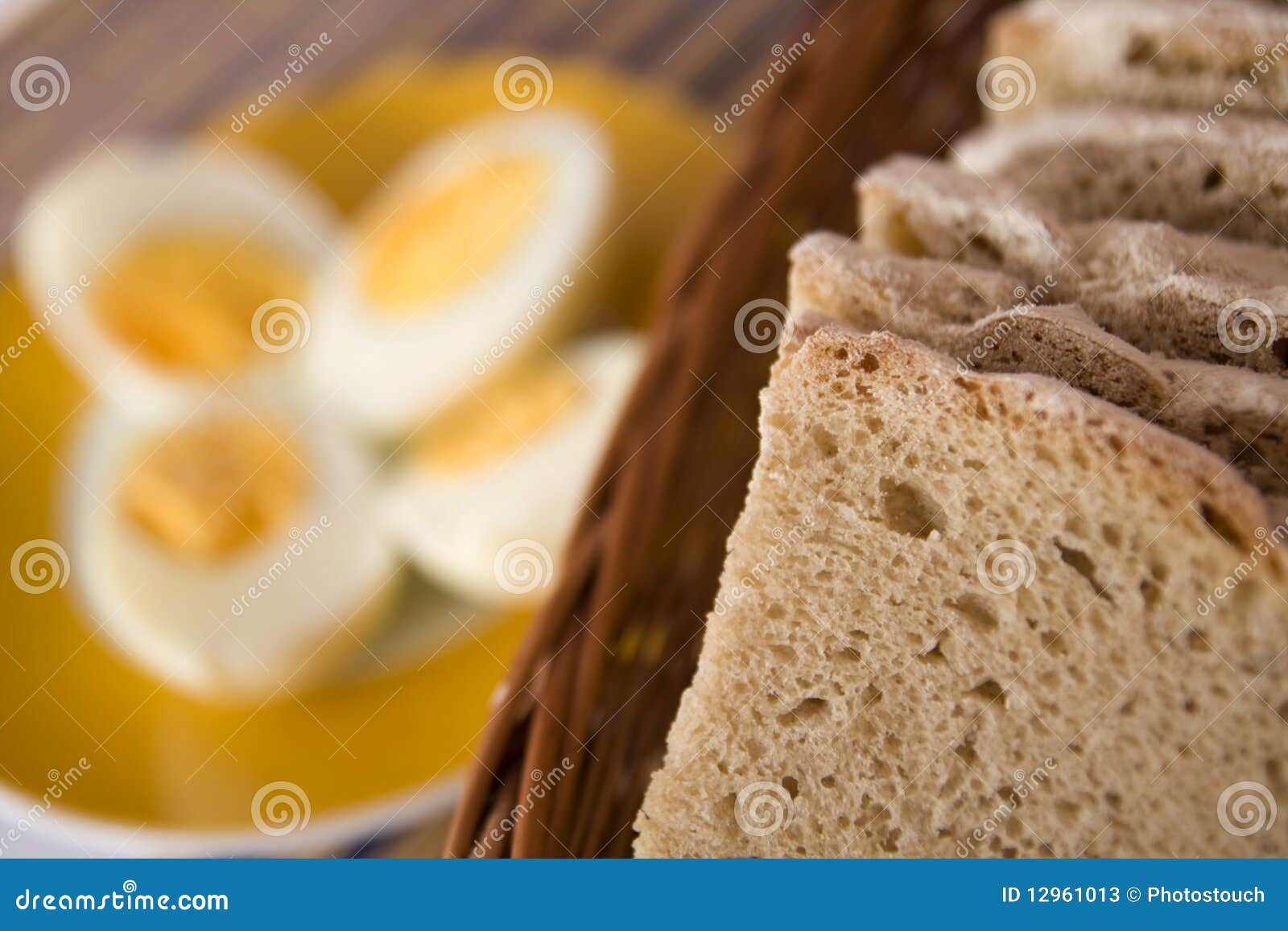 Breakfast, focus on bread stock image. Image of kitchen - 12961013