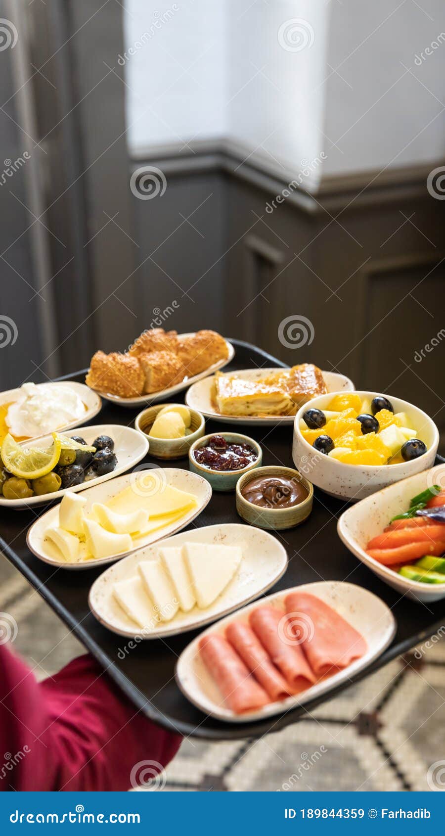 Breakfast food on plate stock image. Image of kitchen - 189844359