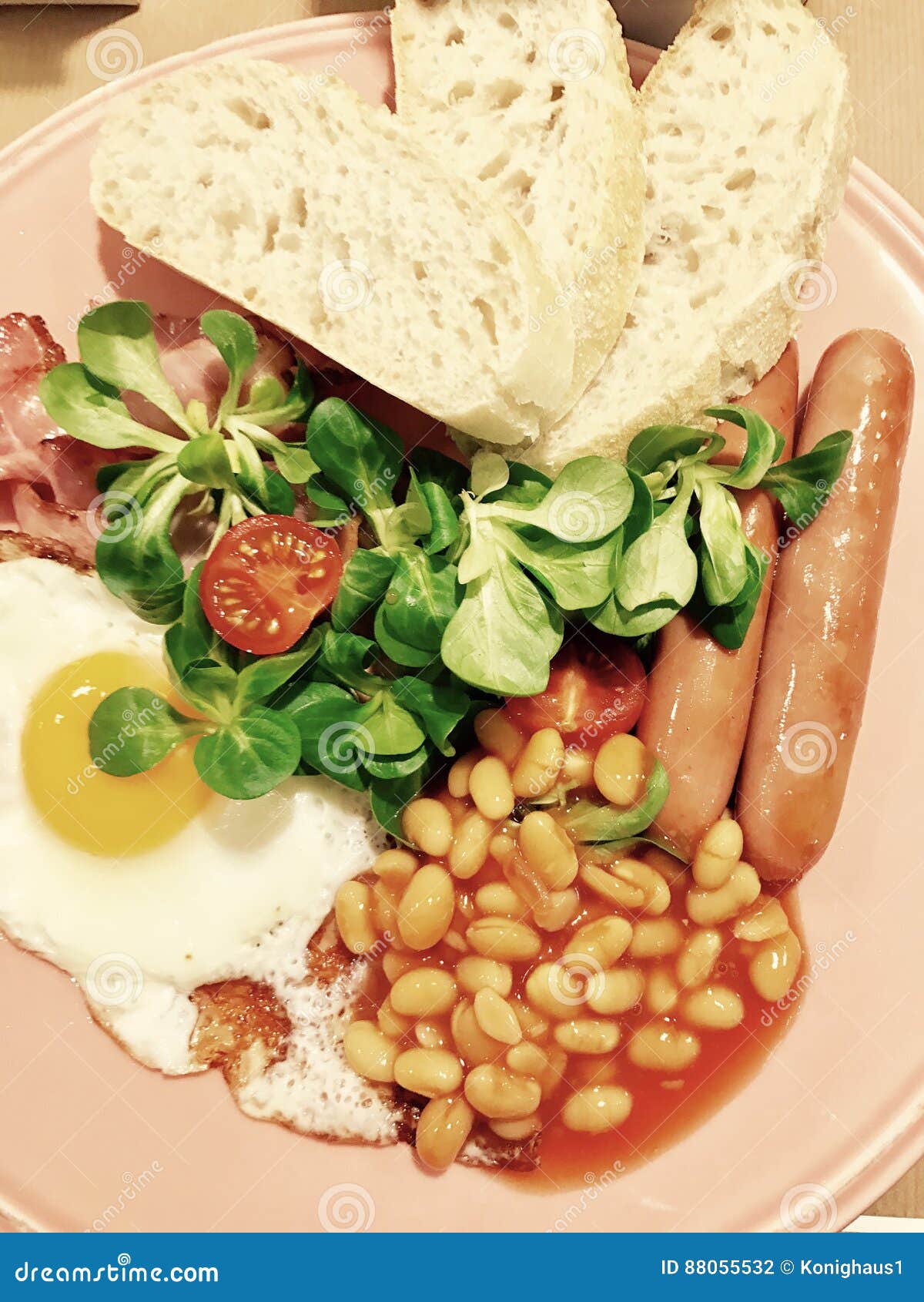 Breakfast stock photo. Image of posh, cafe, fried, white - 88055532