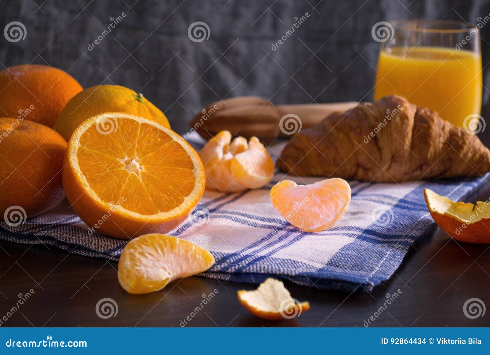 Breakfast stock photo. Image of closeup, mandarin, citrus - 92864434