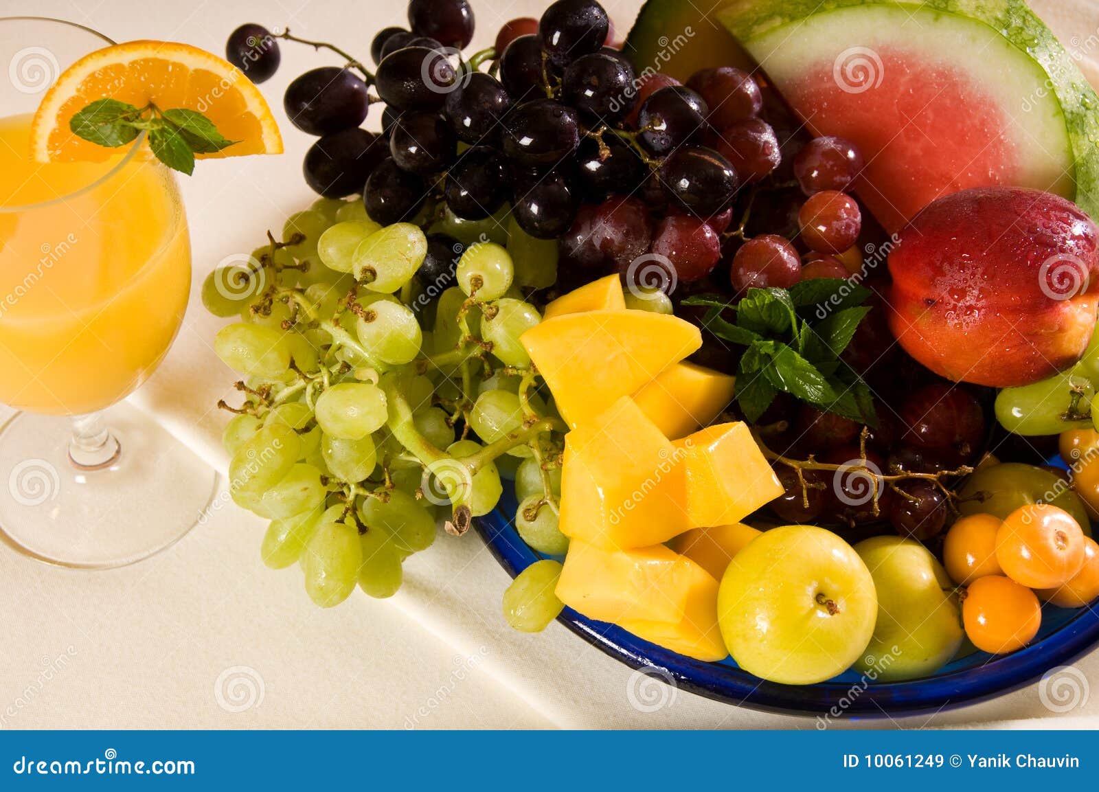 Breakfast Fruits stock image. Image of grapes, health - 10061249
