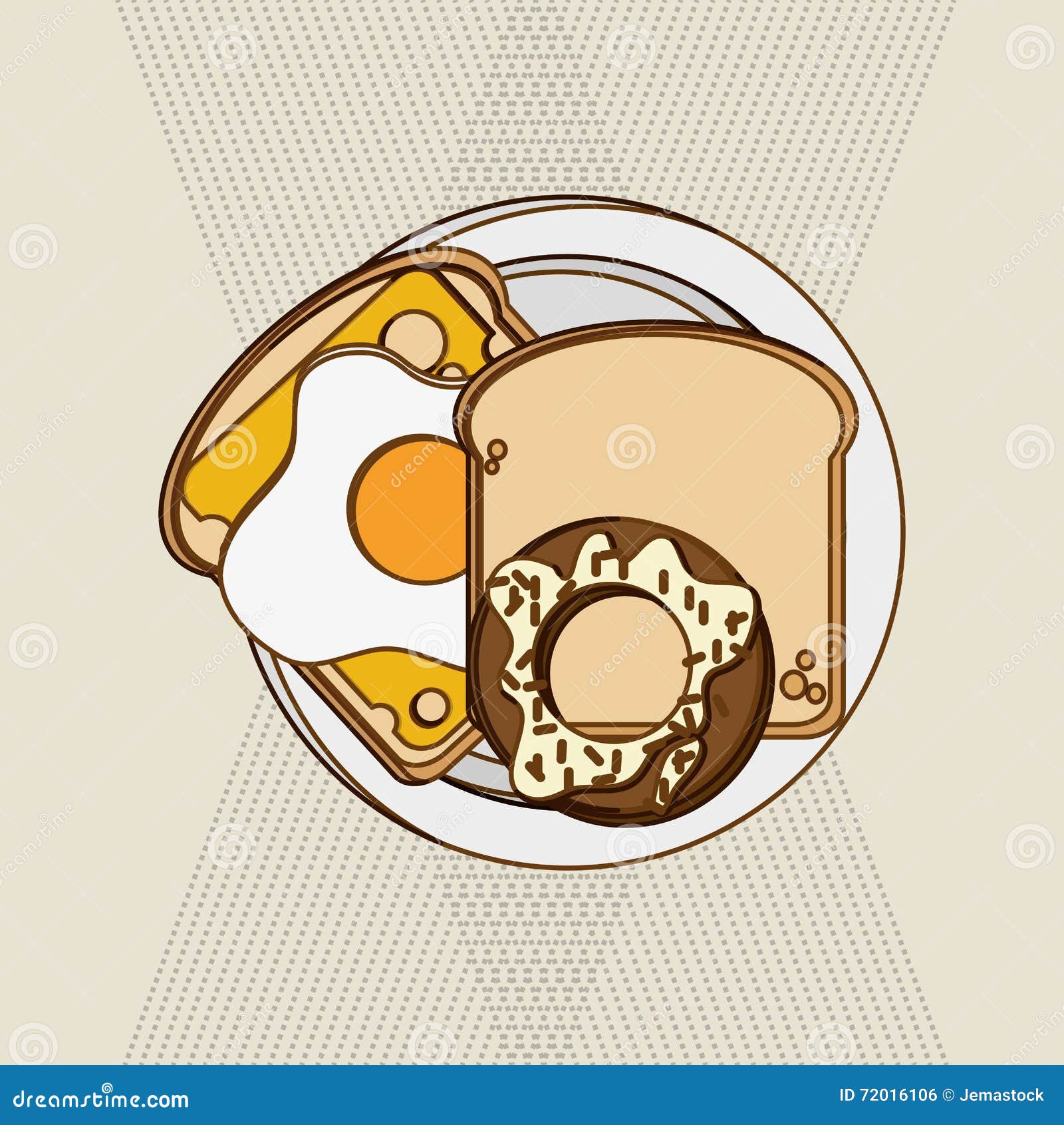 Breakfast Graphic Design, Vector Illustration Stock Vector ...