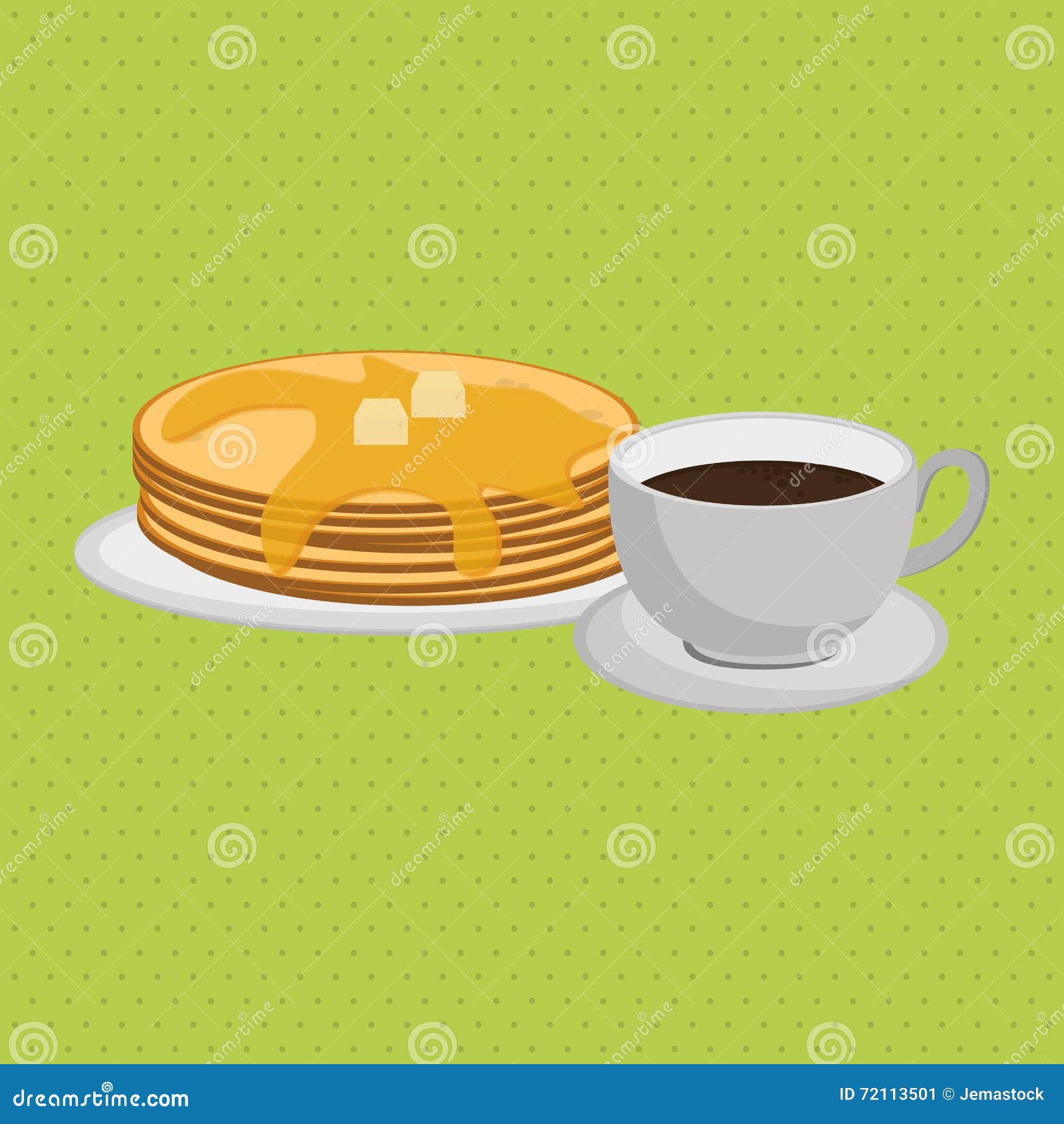 Breakfast Graphic Design, Vector Illustration Stock Vector ...
