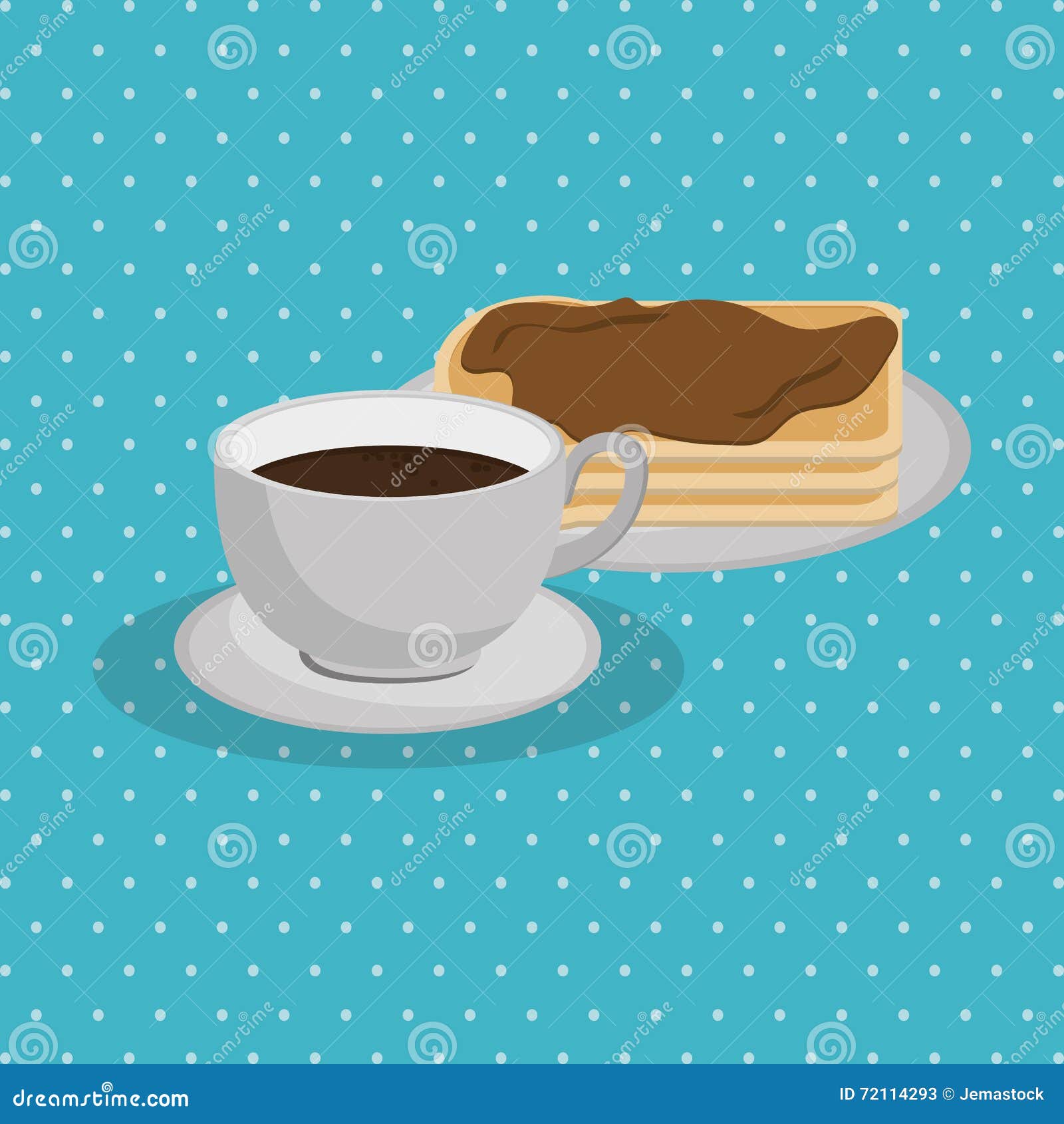 Breakfast Graphic Design, Vector Illustration Stock Vector ...