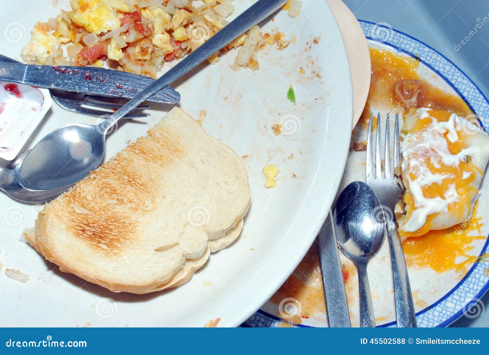 Breakfast Half Eaten stock photo. Image of restaurant - 45502588
