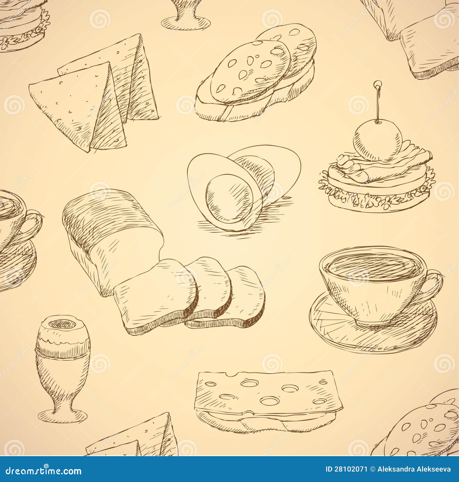 Breakfast Hand Drawn Food Stock Illustrations – 39,697 Breakfast Hand ...