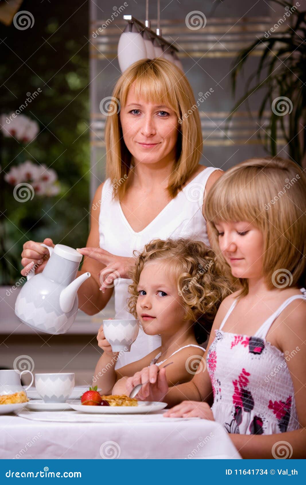 Breakfast at home stock photo. Image of morning, people - 11641734