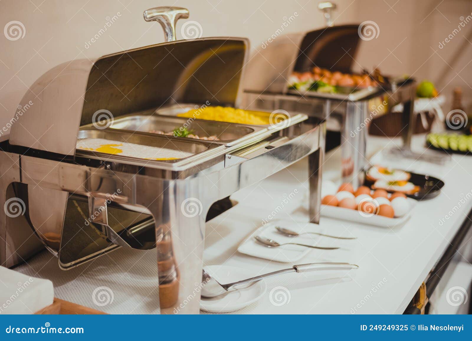 Breakfast at the Hotel. Breakfast Buffet Stock Image - Image of tasty ...