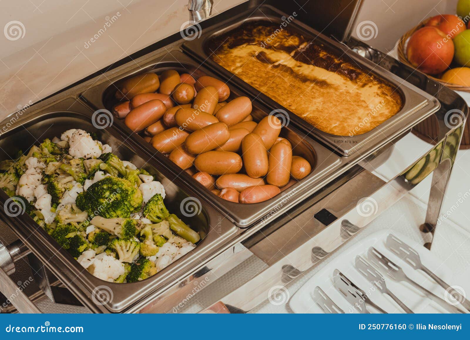 Breakfast at the Hotel. Breakfast Buffet Stock Photo - Image of ...