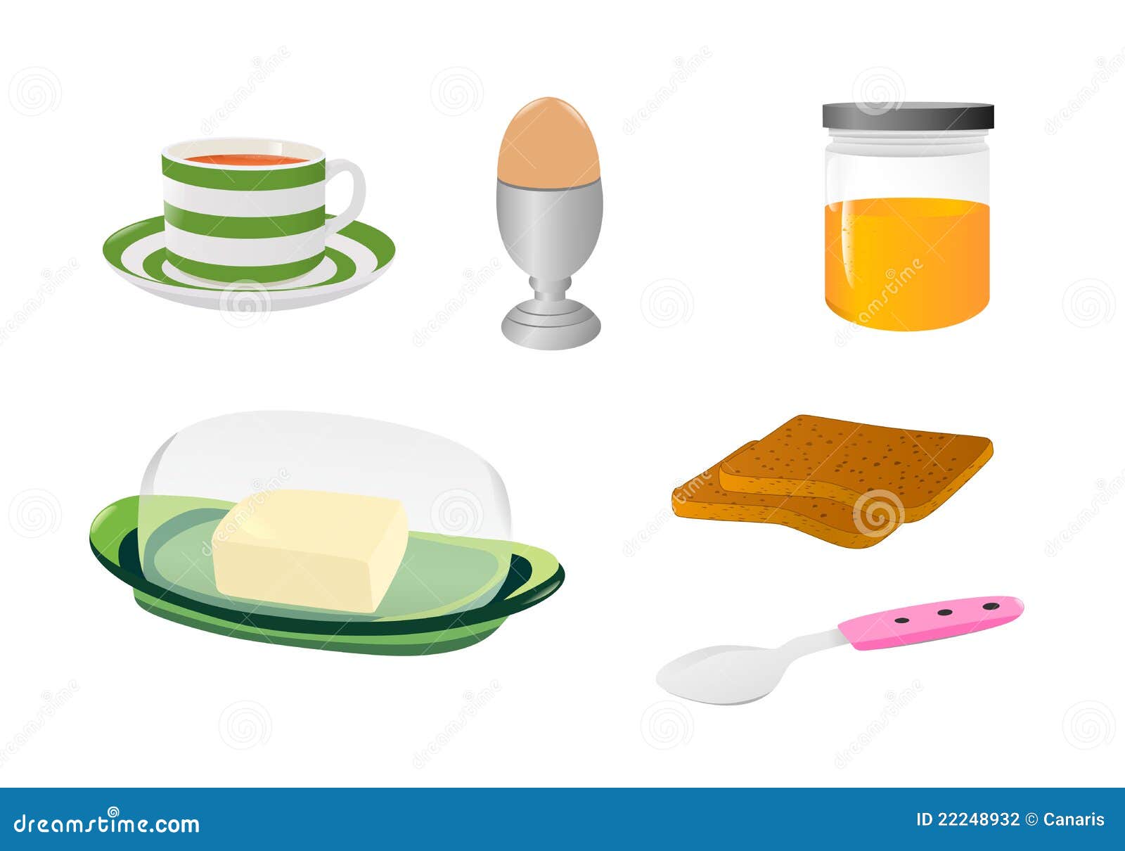 Breakfast Icons, Cdr Vector Stock Vector - Illustration of healthy ...